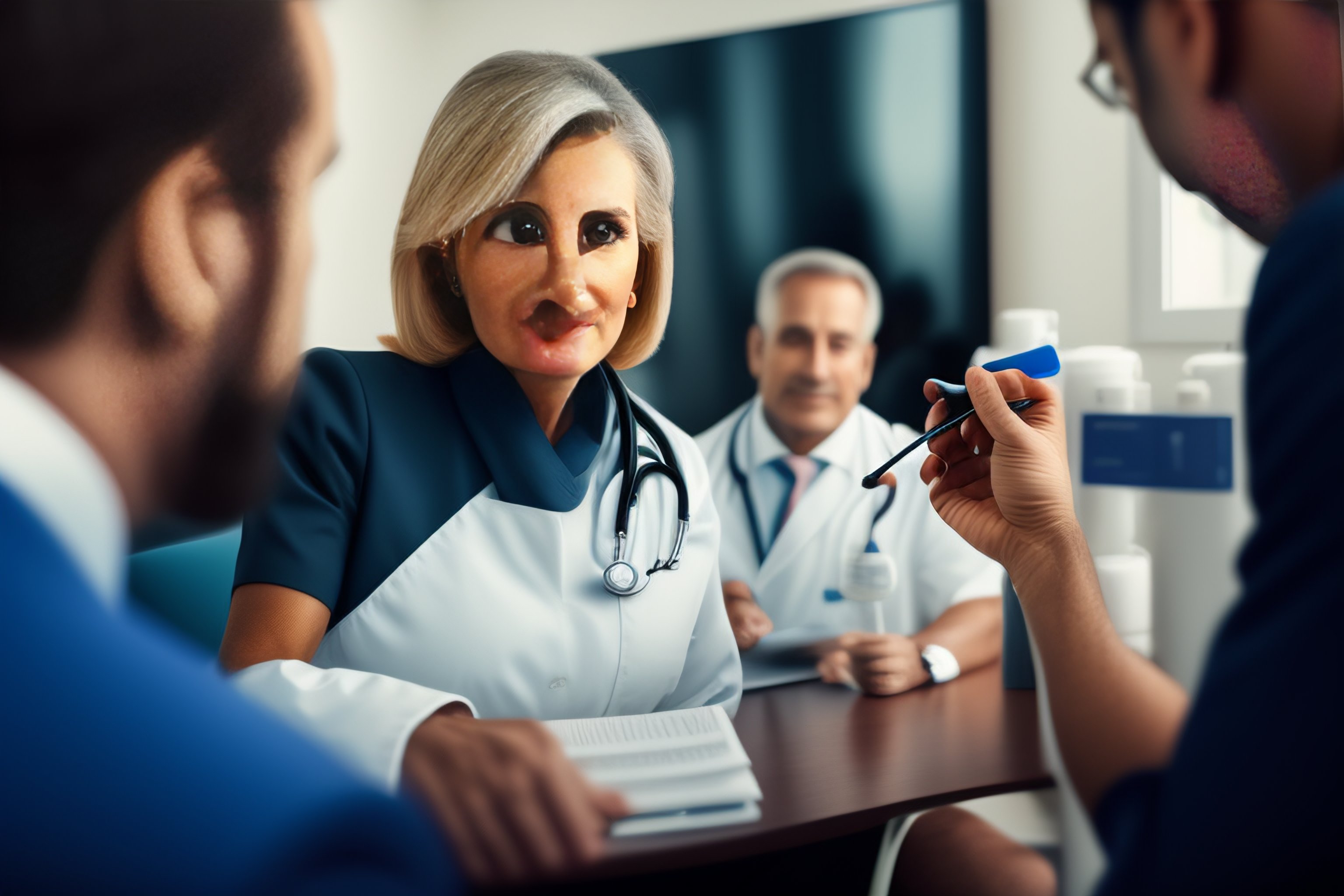Lexica - Person getting a blood test at a doctor's office