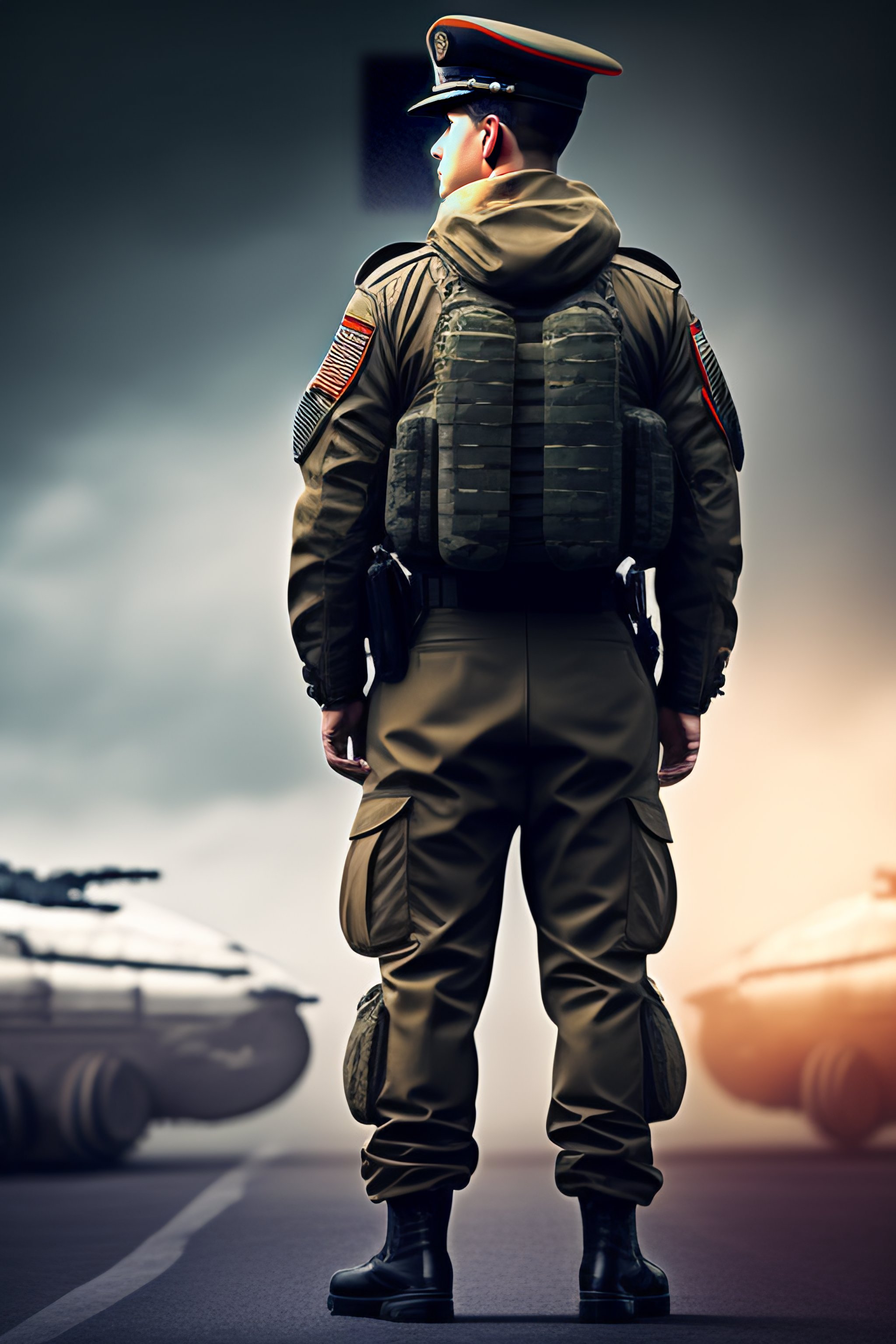 Lexica - Highres, high quality, 22 year old (soldier:1.4) full body ...