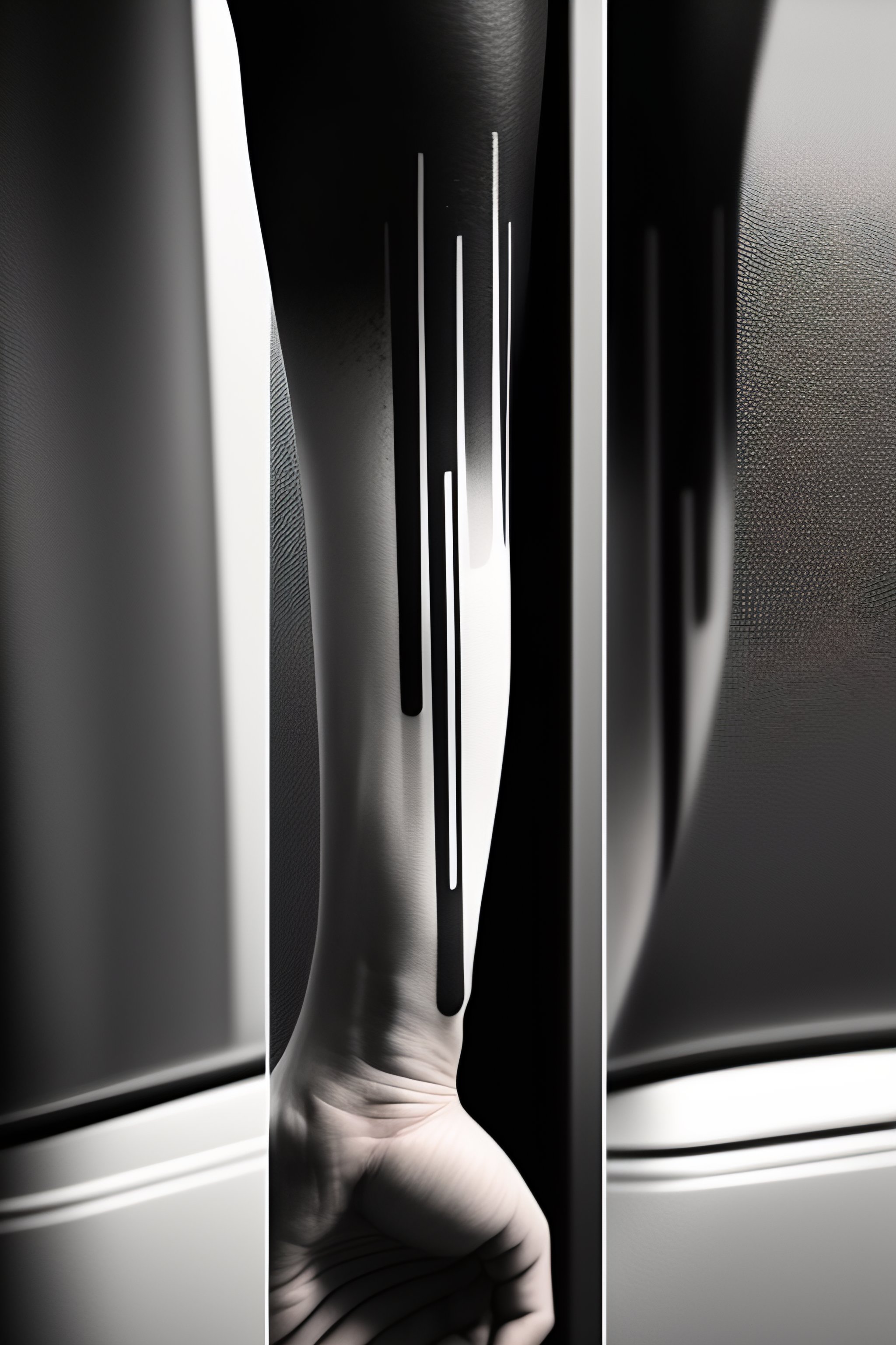 Lexica - Trauma in the style of a simple minimalist black and white ...