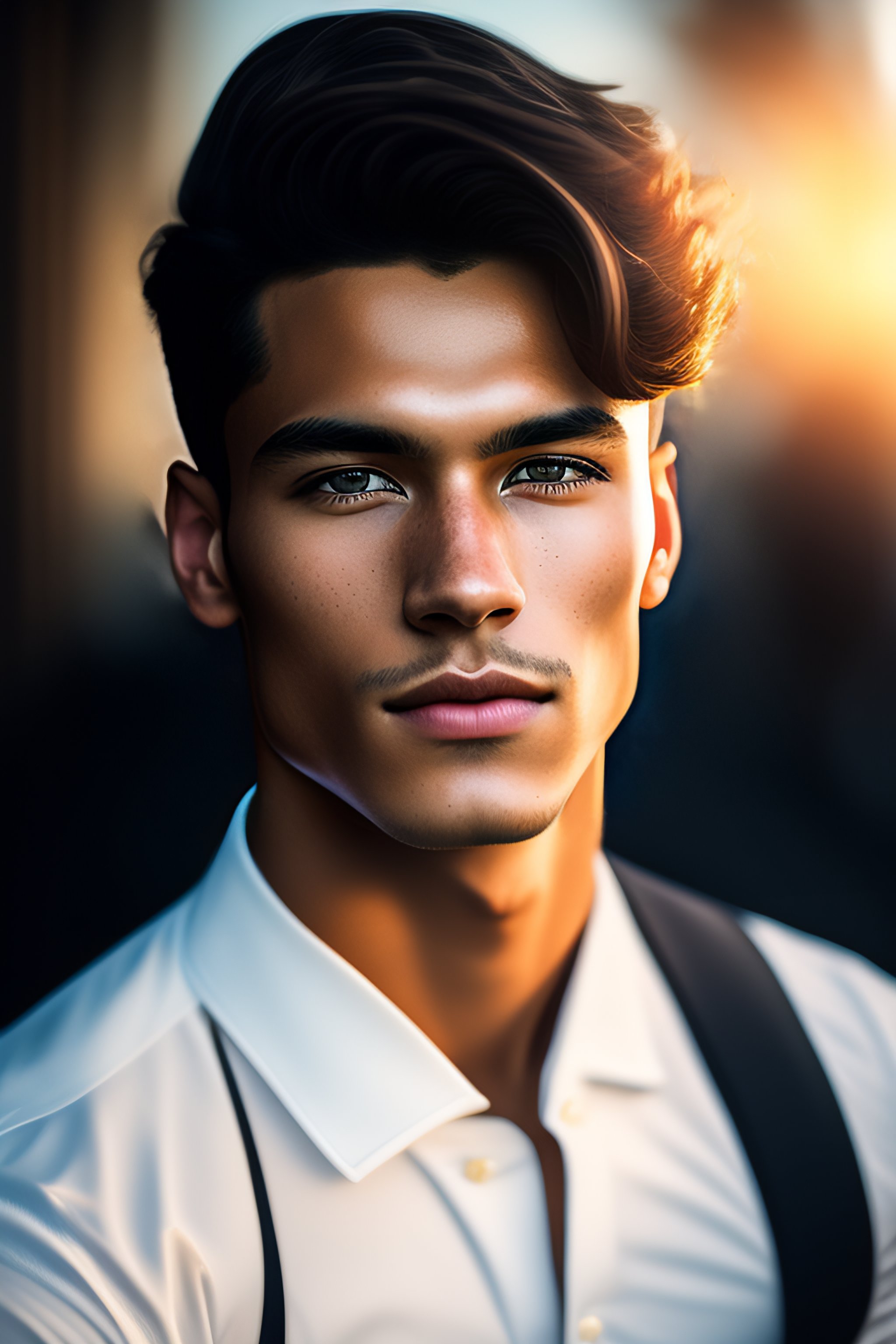 Lexica - Photo of a student, confident man, rimlight, photo realistic ...