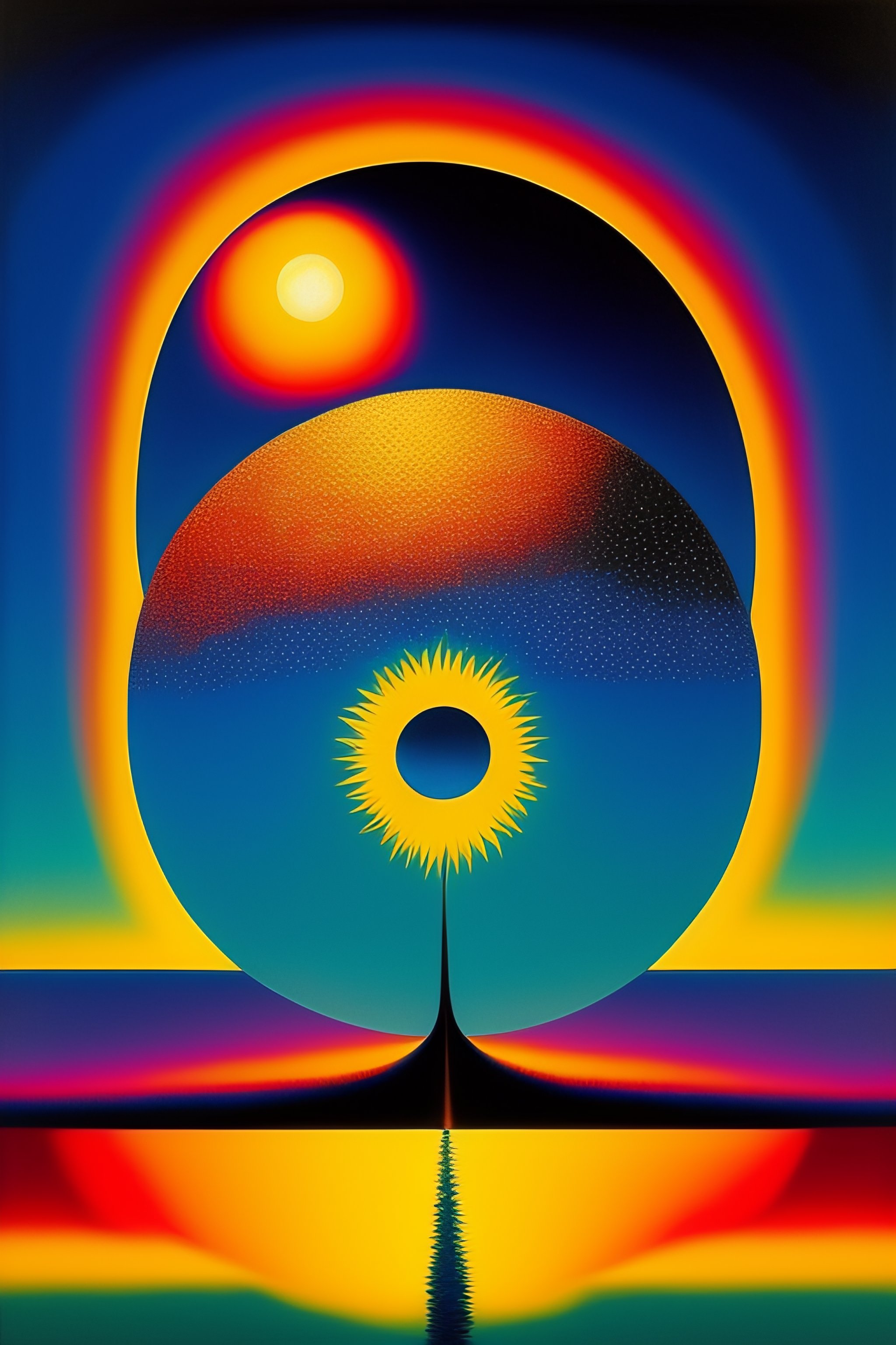 Lexica - The Sun radiates with optimism and positivity. A large, bright ...