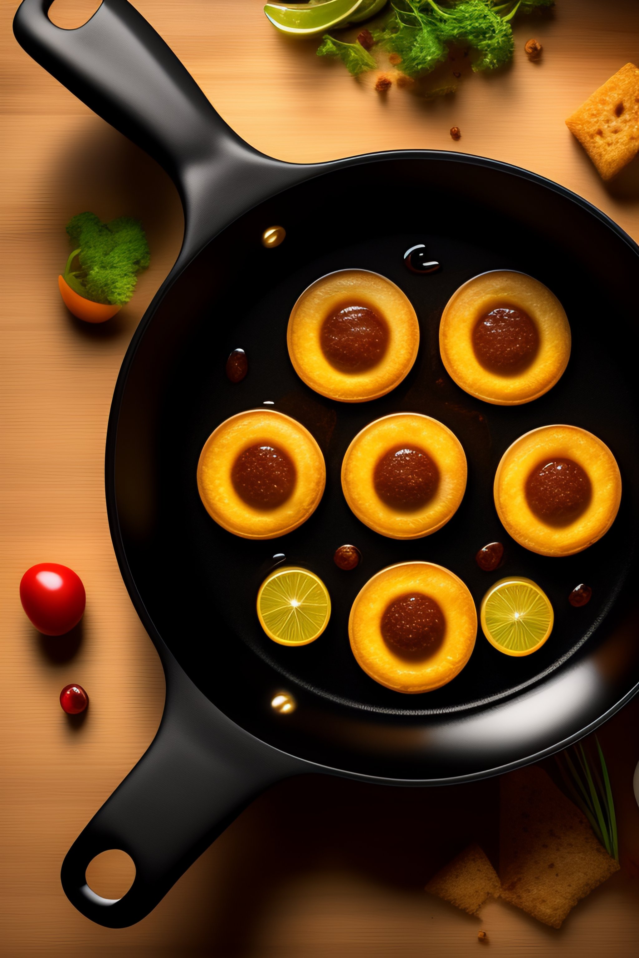 Lexica - Make a webdesign for frying pan, realistic, hyper details ...