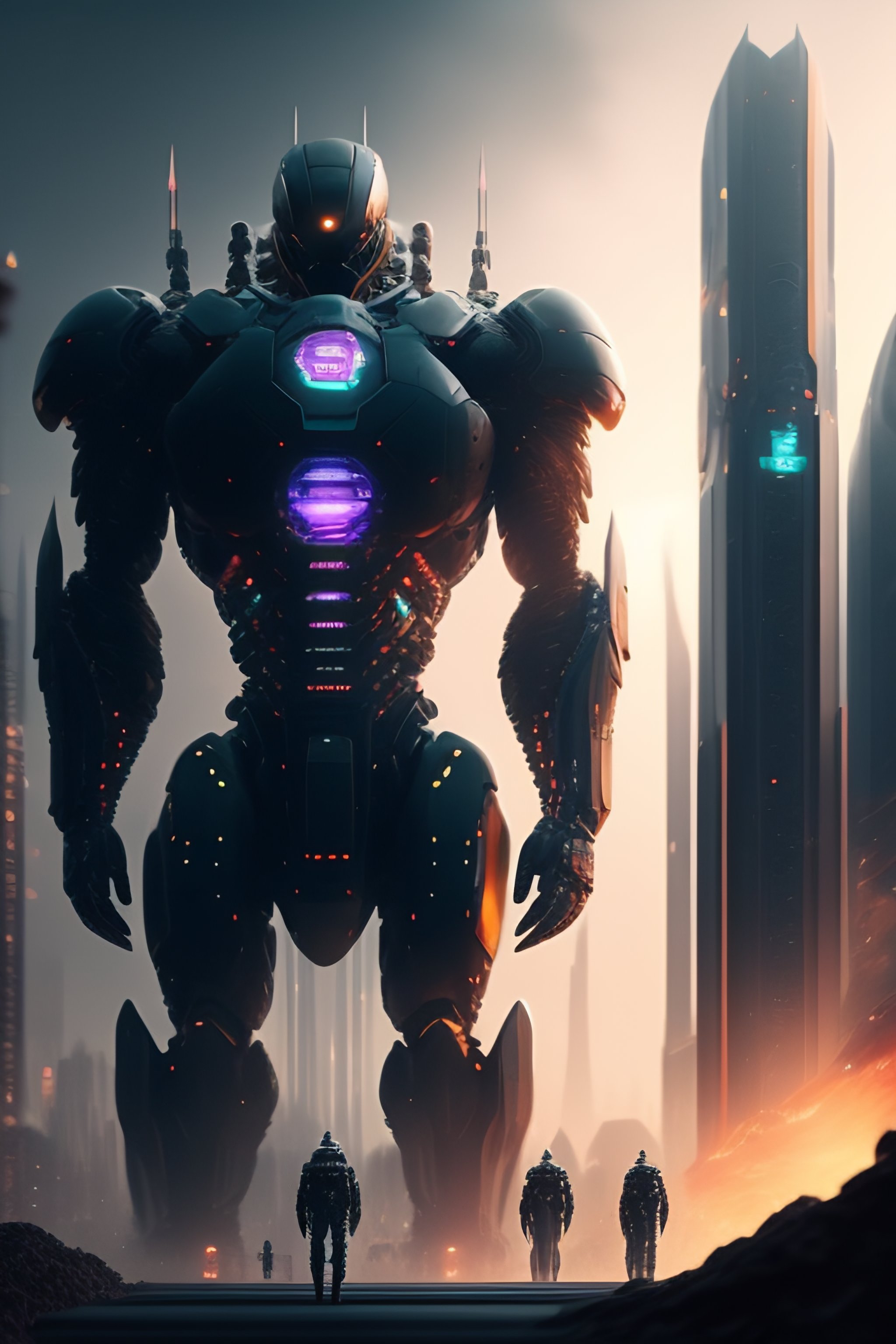 Lexica - Machine merged with humanoid, drastic biological mutation ...