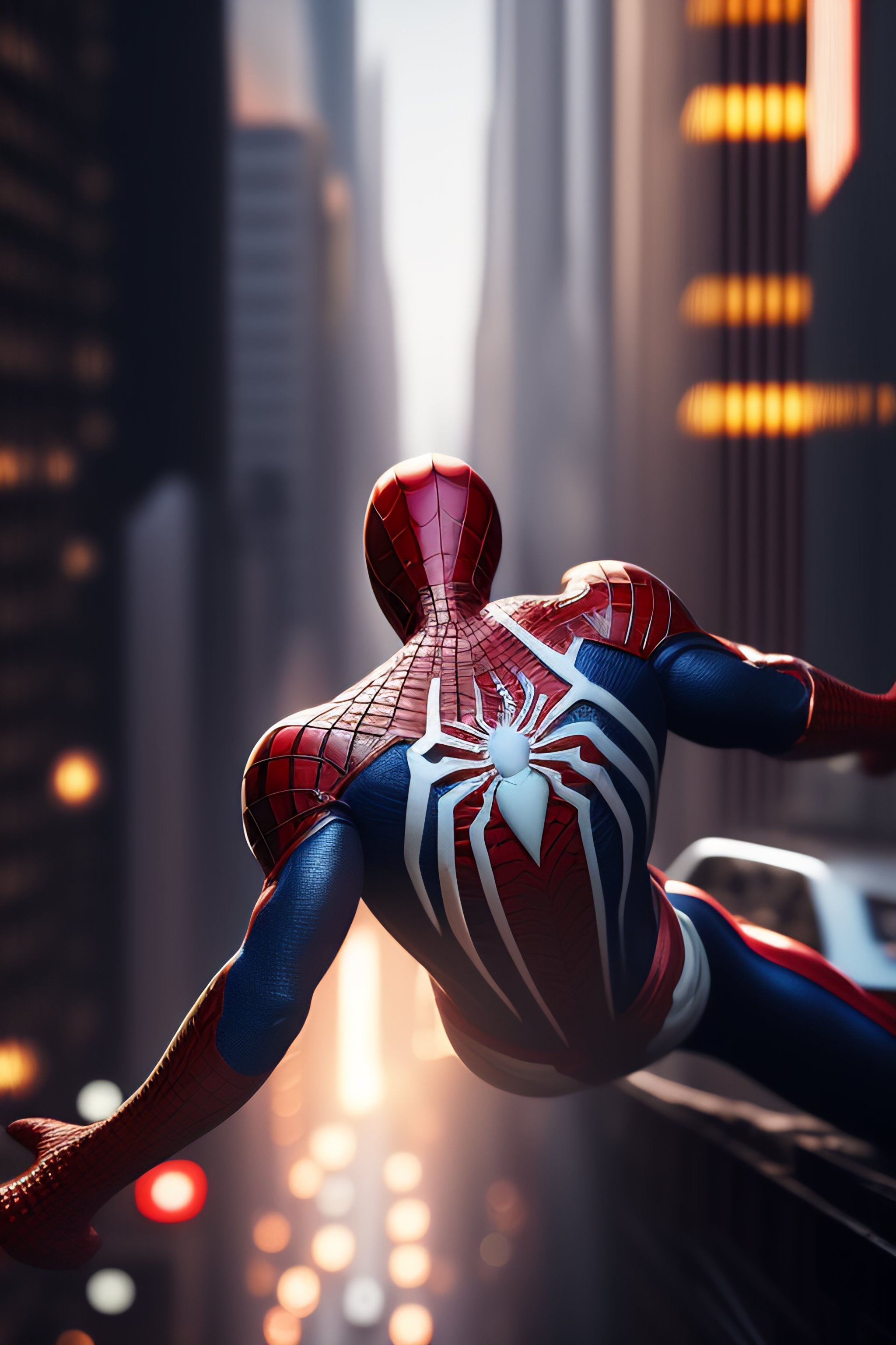 Lexica - Spiderman, carnage, venom, pov city, cinematic, wide angle ...