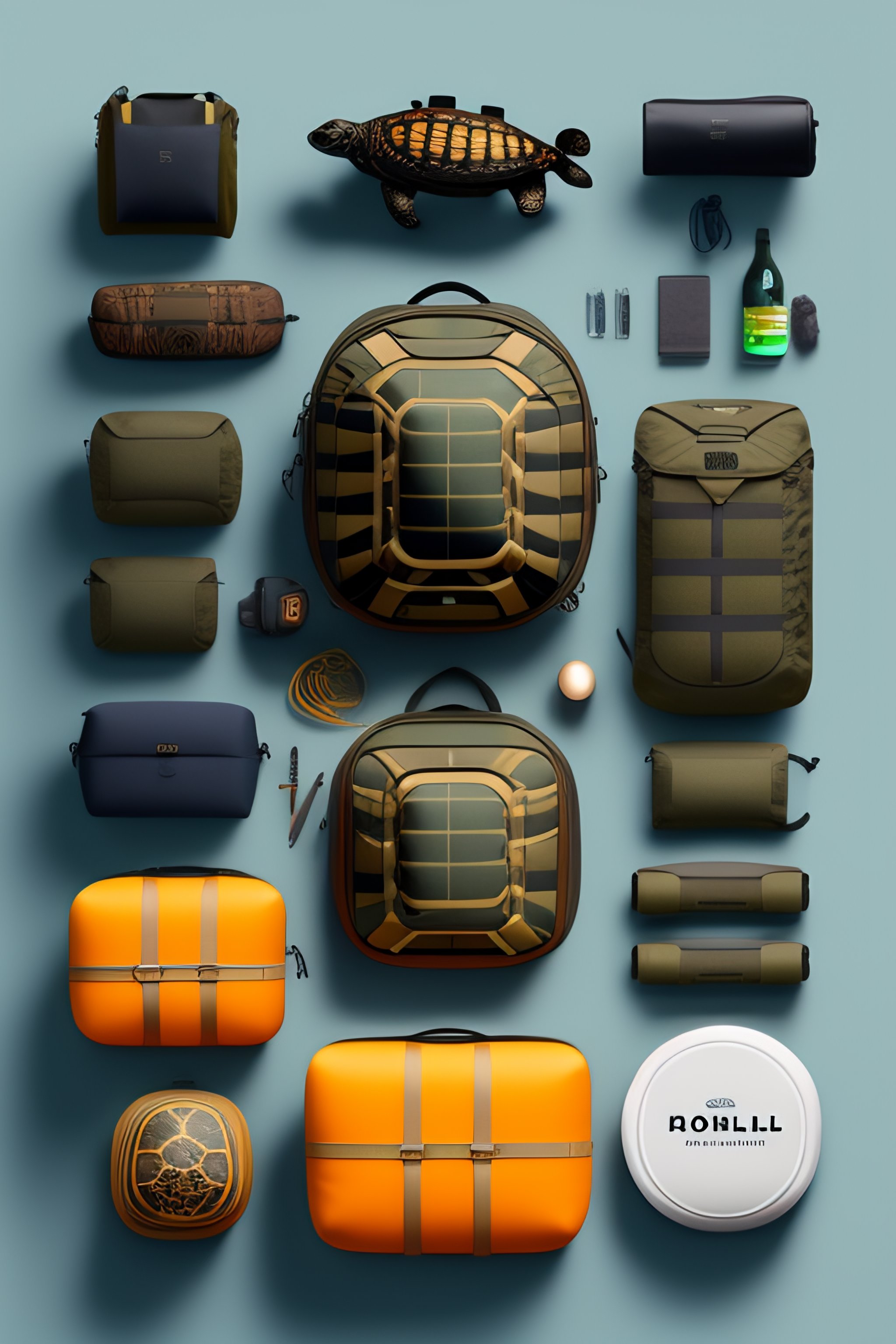 Lexica - World-bearing Turtle, Daily Carry, Knolling