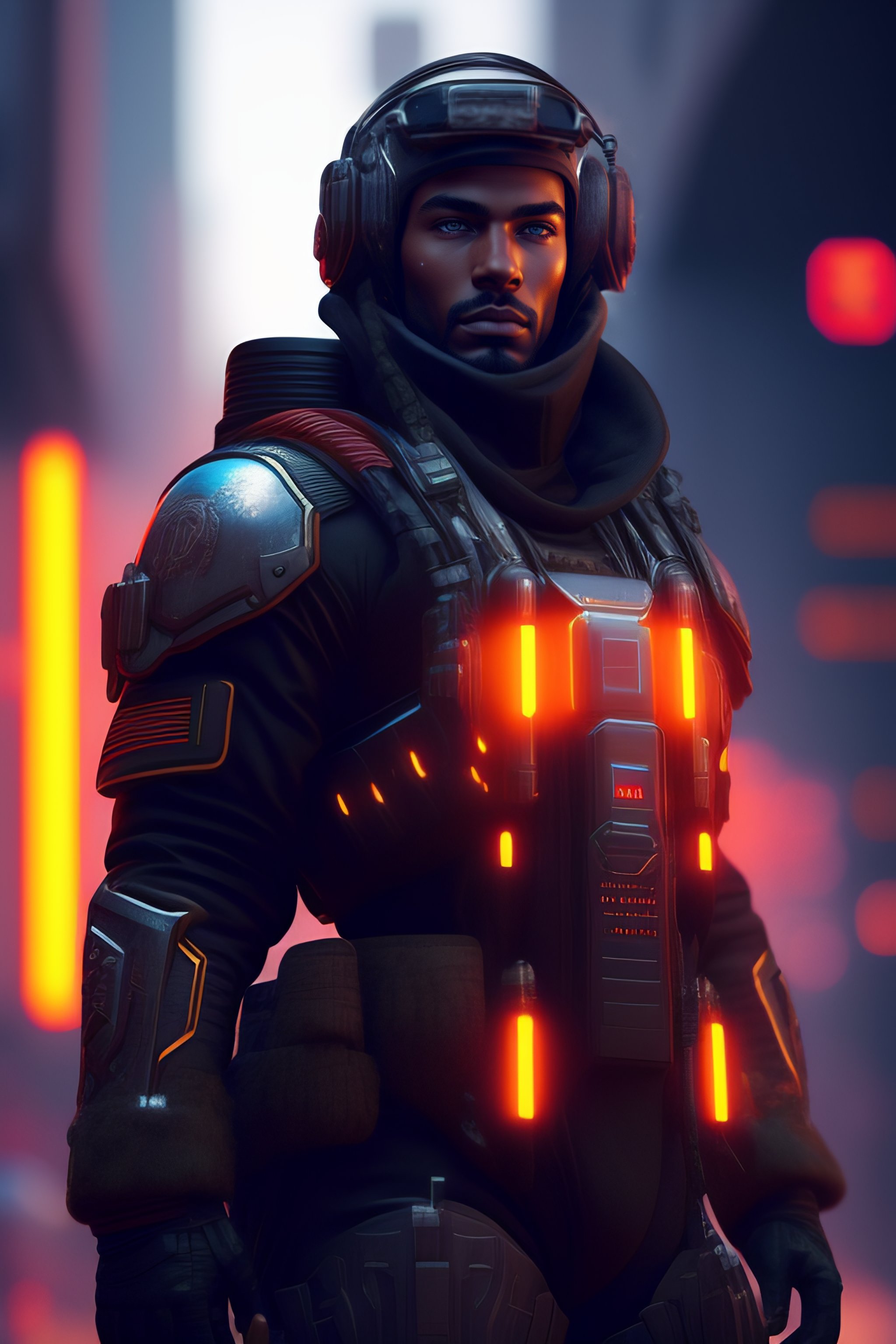 Lexica - SCI FI MALE SOLDIER CYBERPUNK FUTURE WARRIOR TRENDING VRAY ...