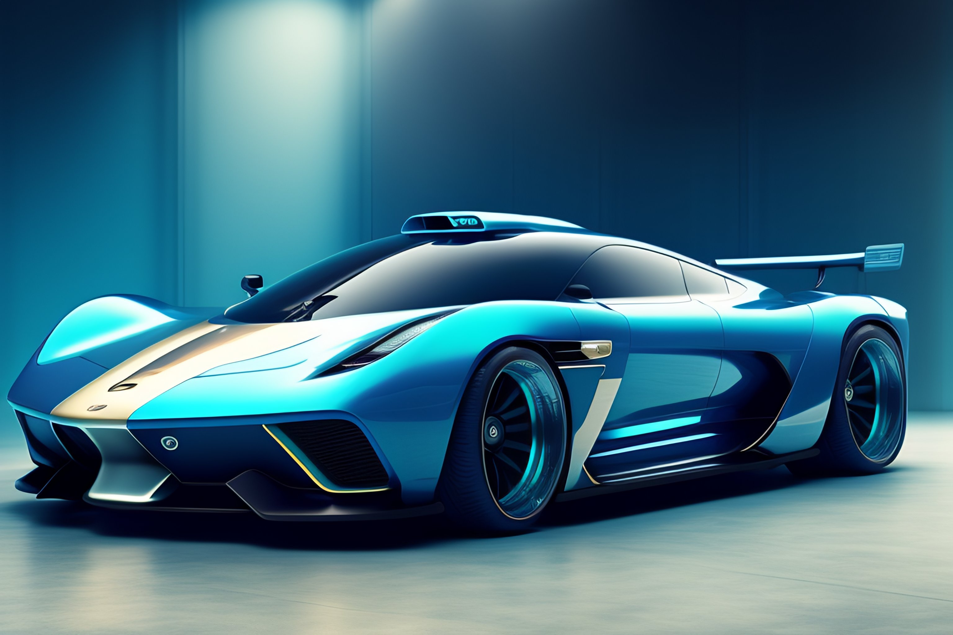 Lexica - Neo - futuristic blue car, cybernetics, neo - futuristic ...