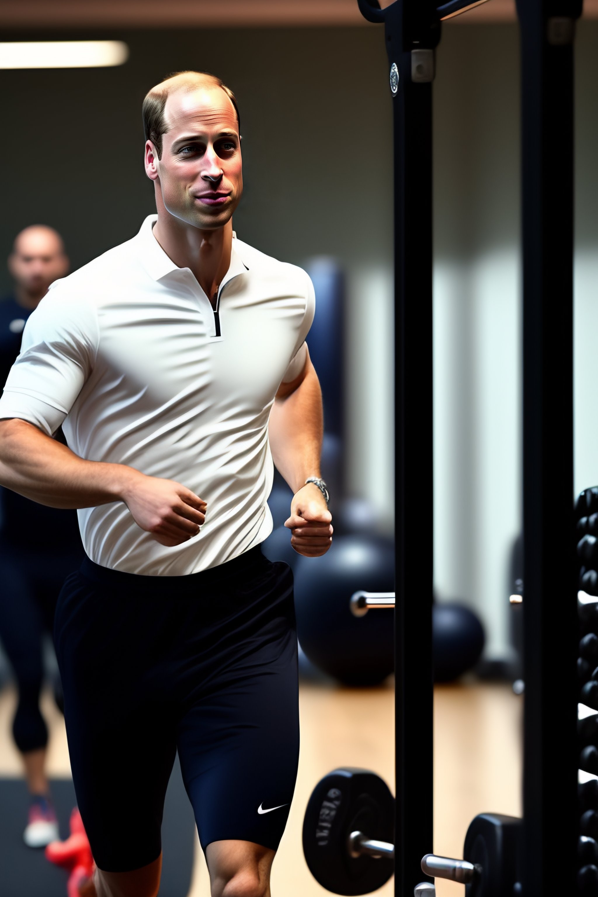 Lexica - Prince William working out at the gym
