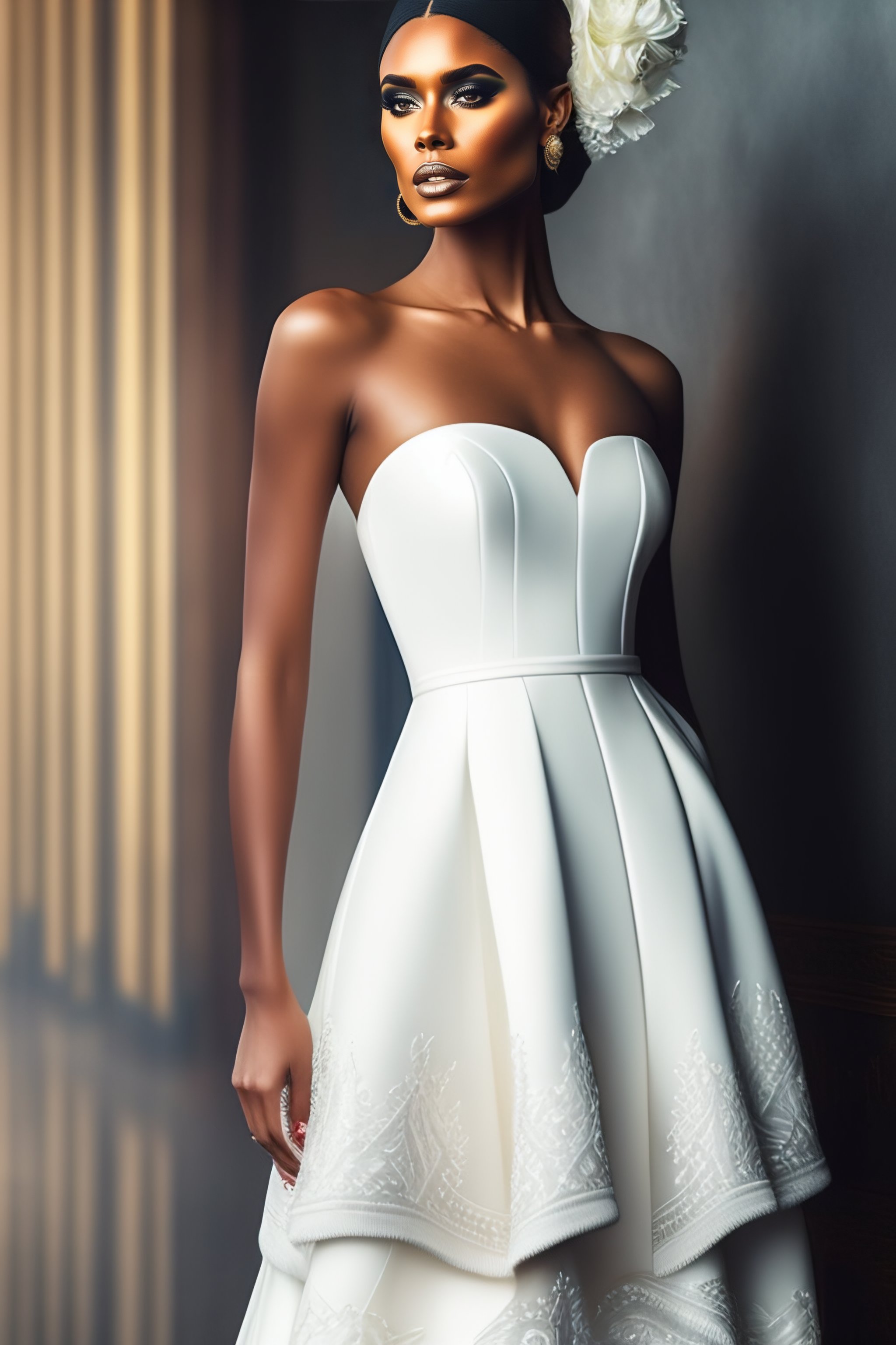 Lexica - The most beautiful white dress design