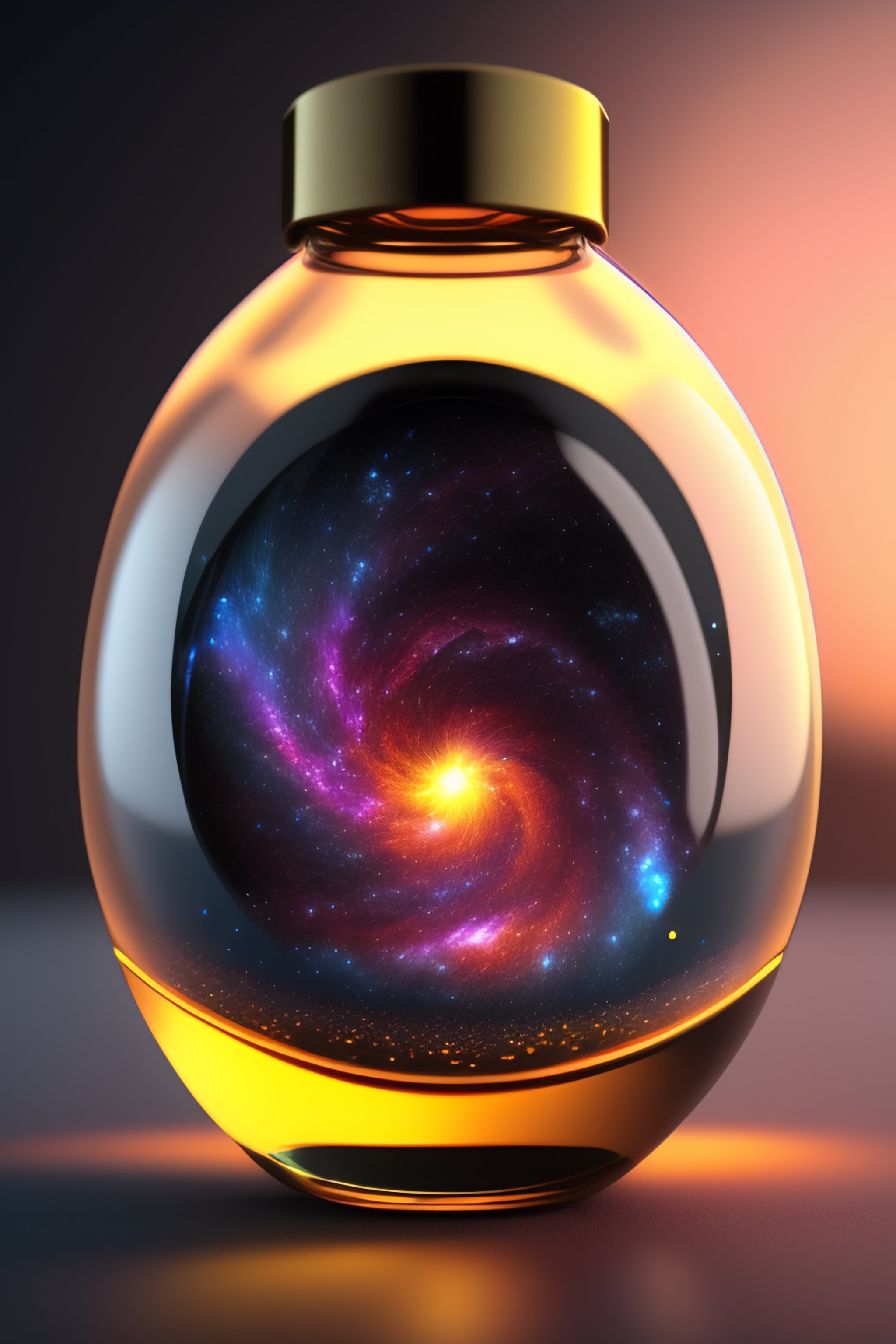 Lexica - Galaxy trapped inside of a tiny bottle octane render ...