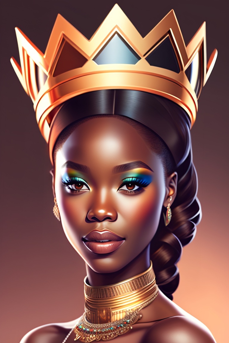 Lexica - Comic book art style portrait of an African American female ...