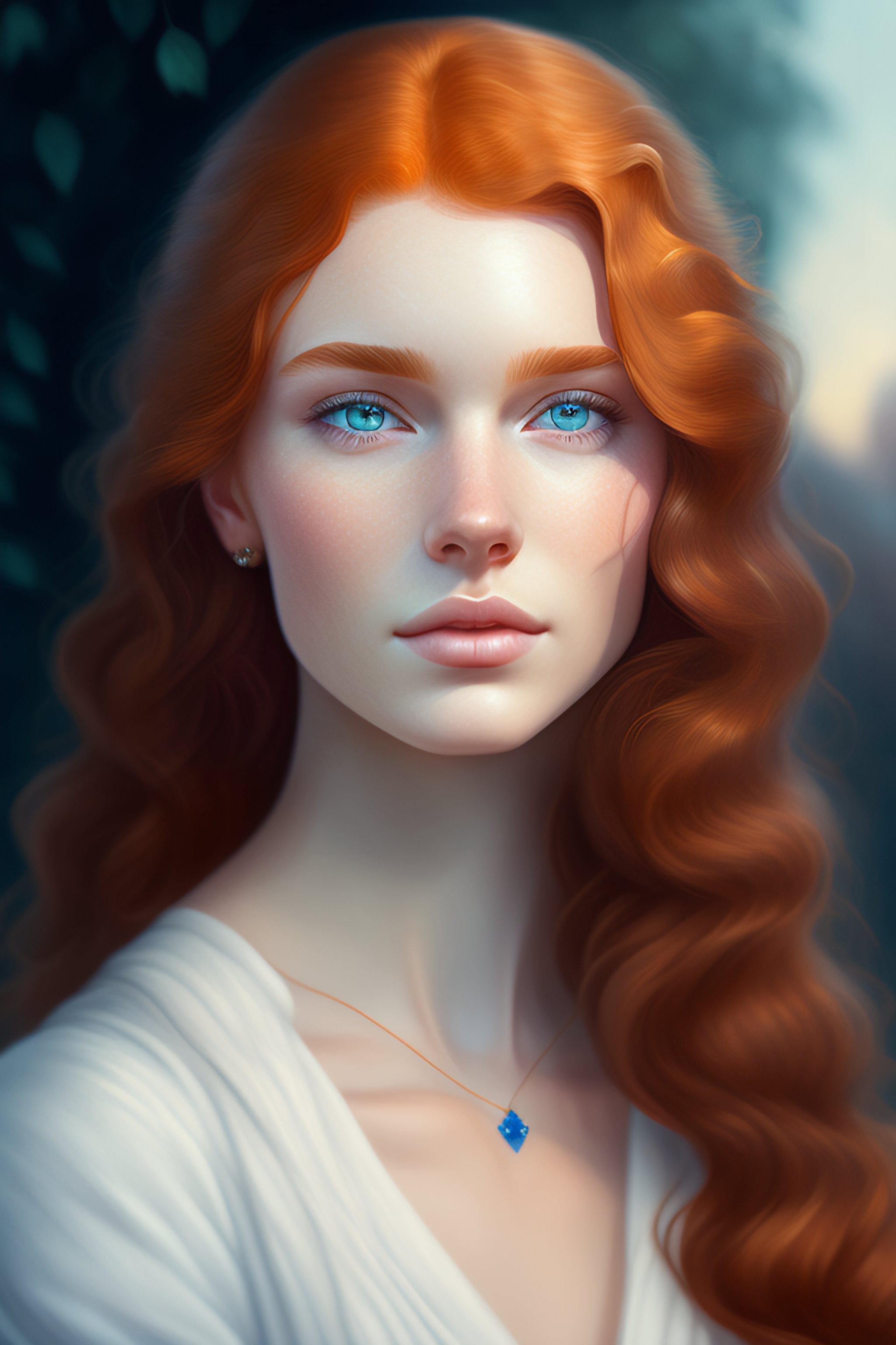 Natural Red Hair Blue Eyes