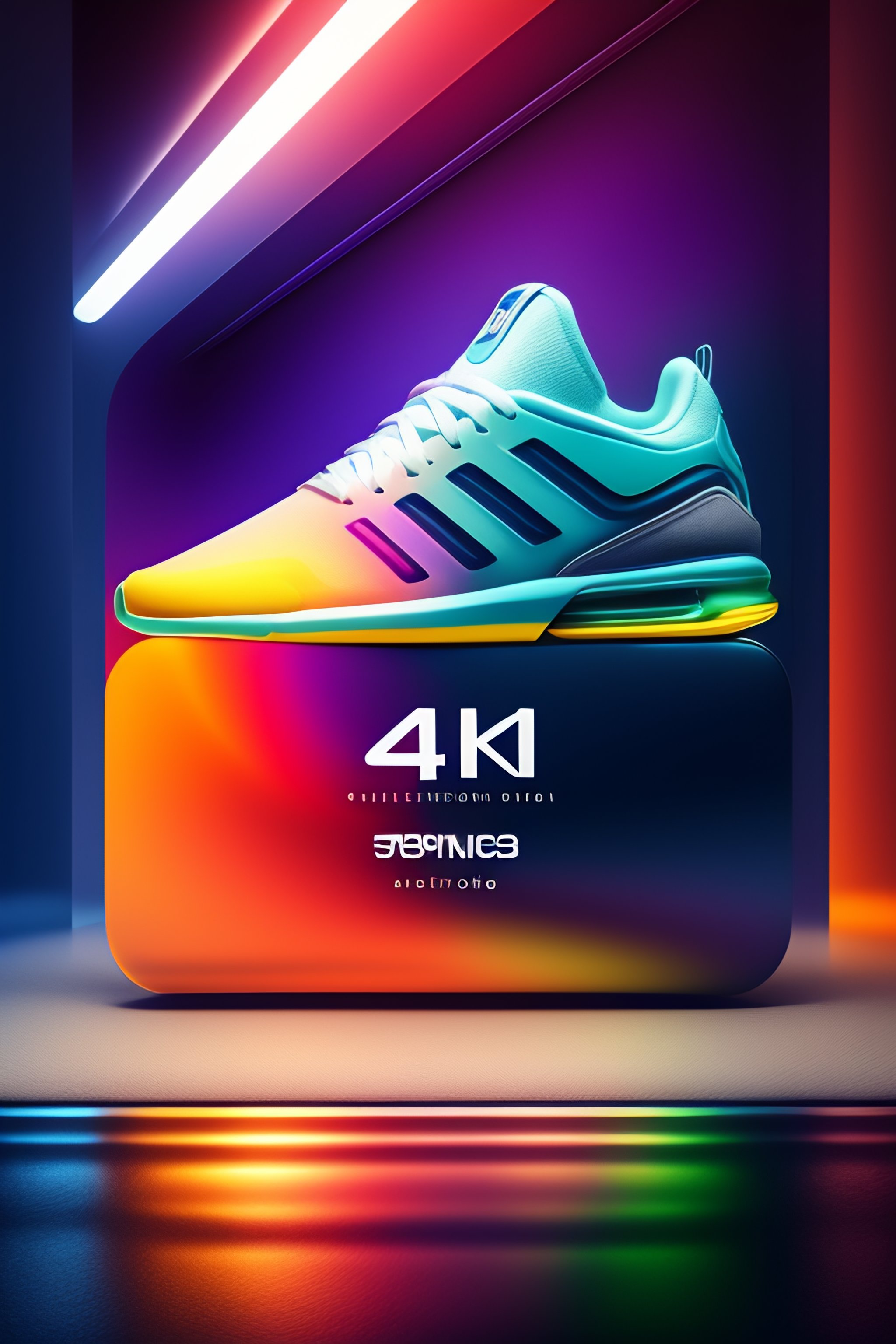 Lexica - Post advertisement for a shoe product, 4k, photoshop design ...