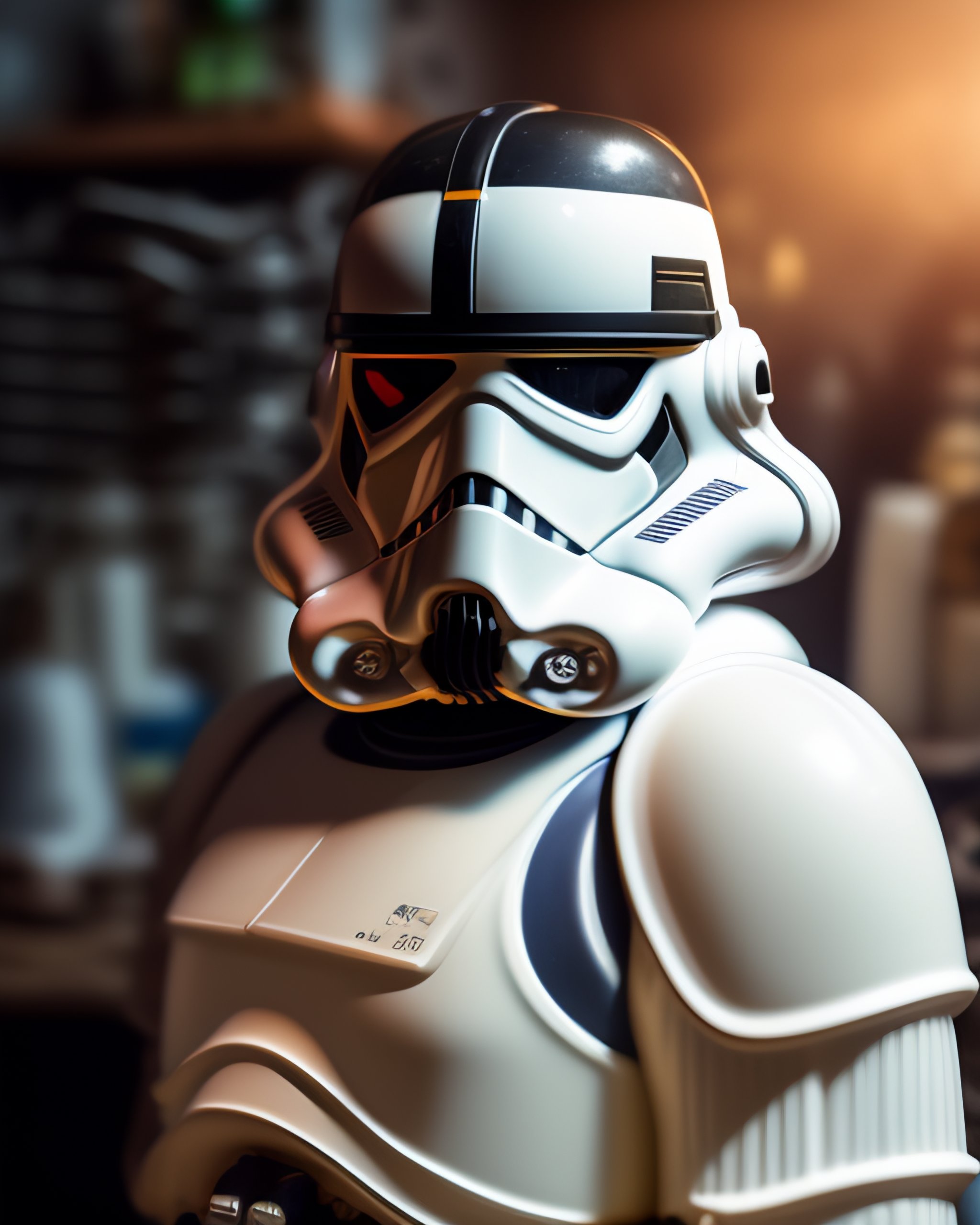 Lexica - Wide angle Environmental shot of a stormtrooper in baroque ...
