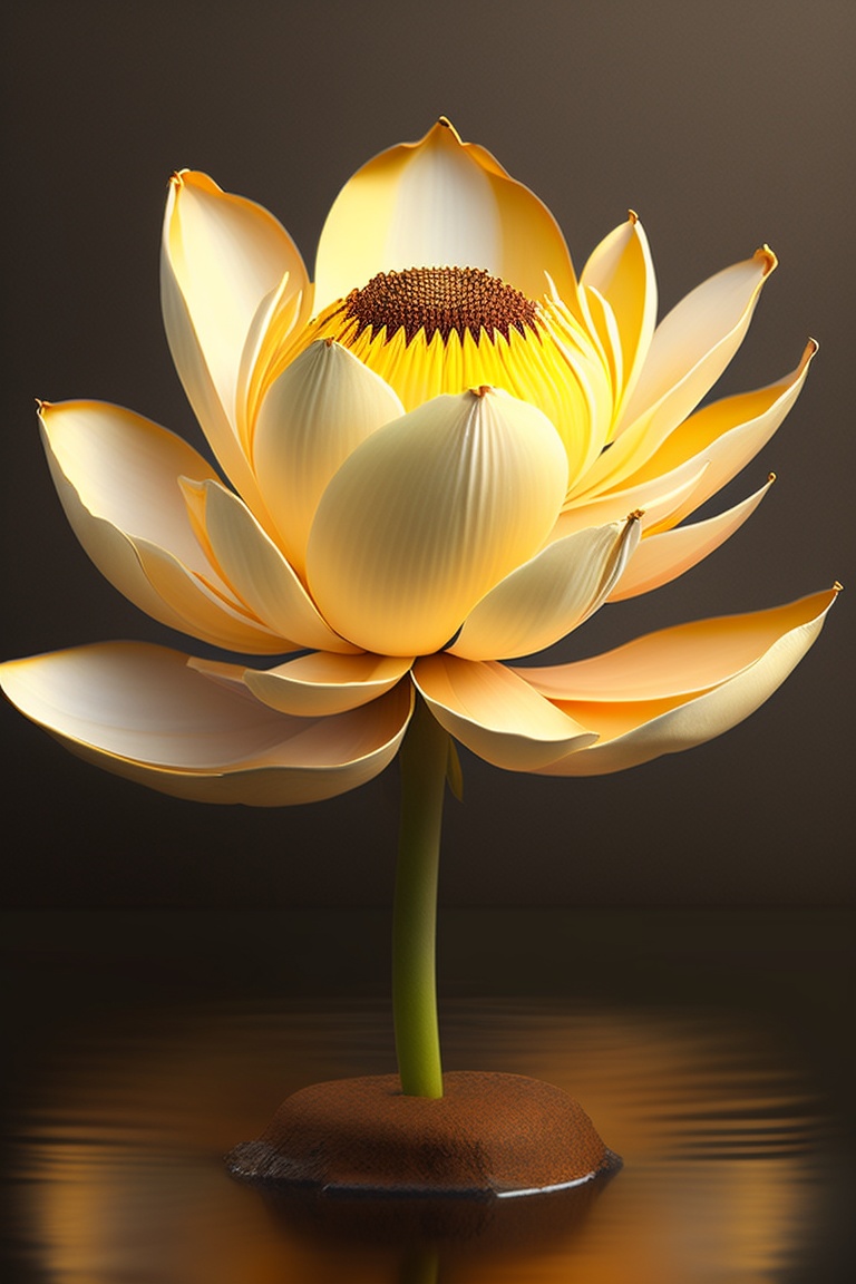 Lexica - The Holy Spirit inspires silence golden lotuses, golden lotus