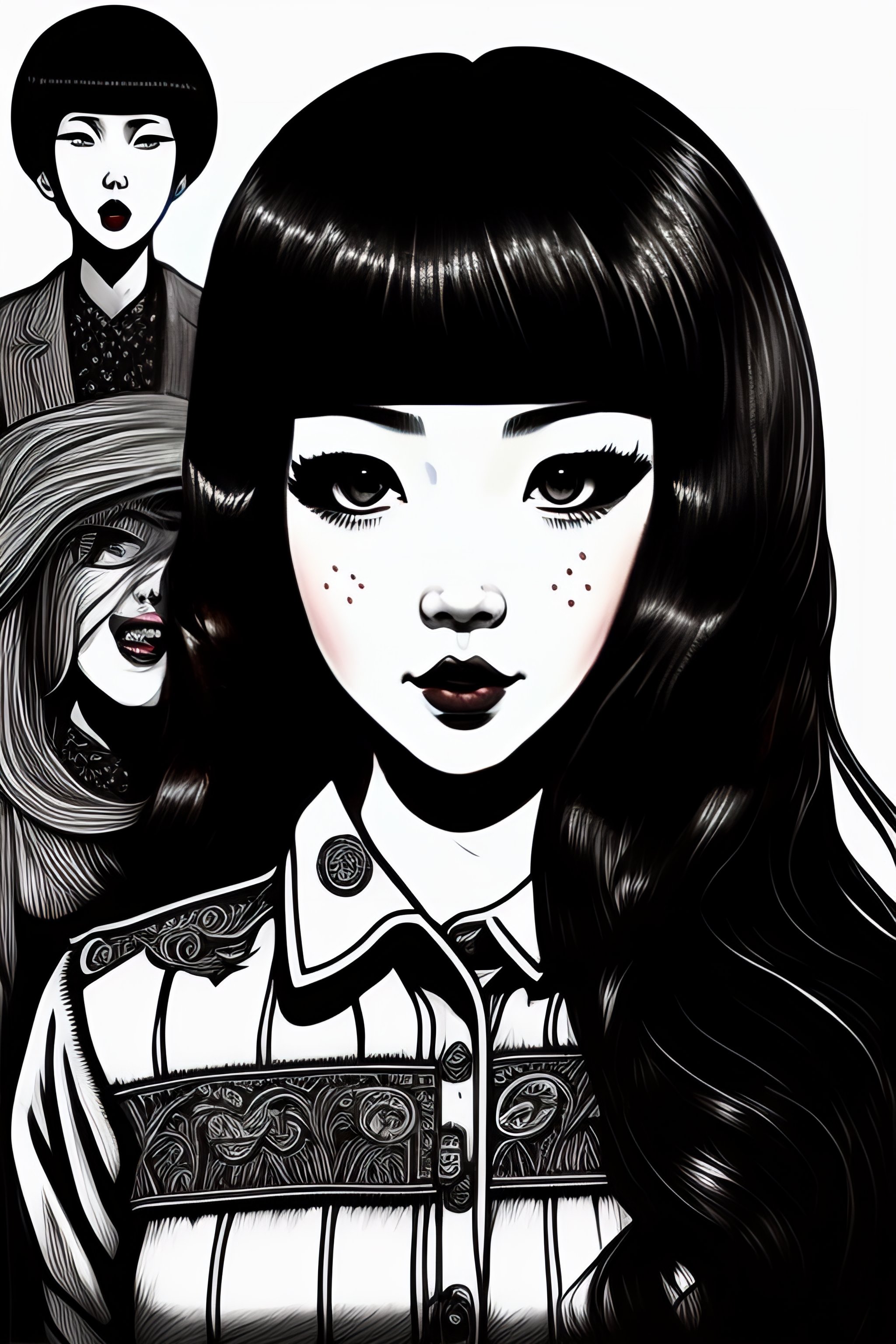 Lexica - Drawing in the style of Junji ito