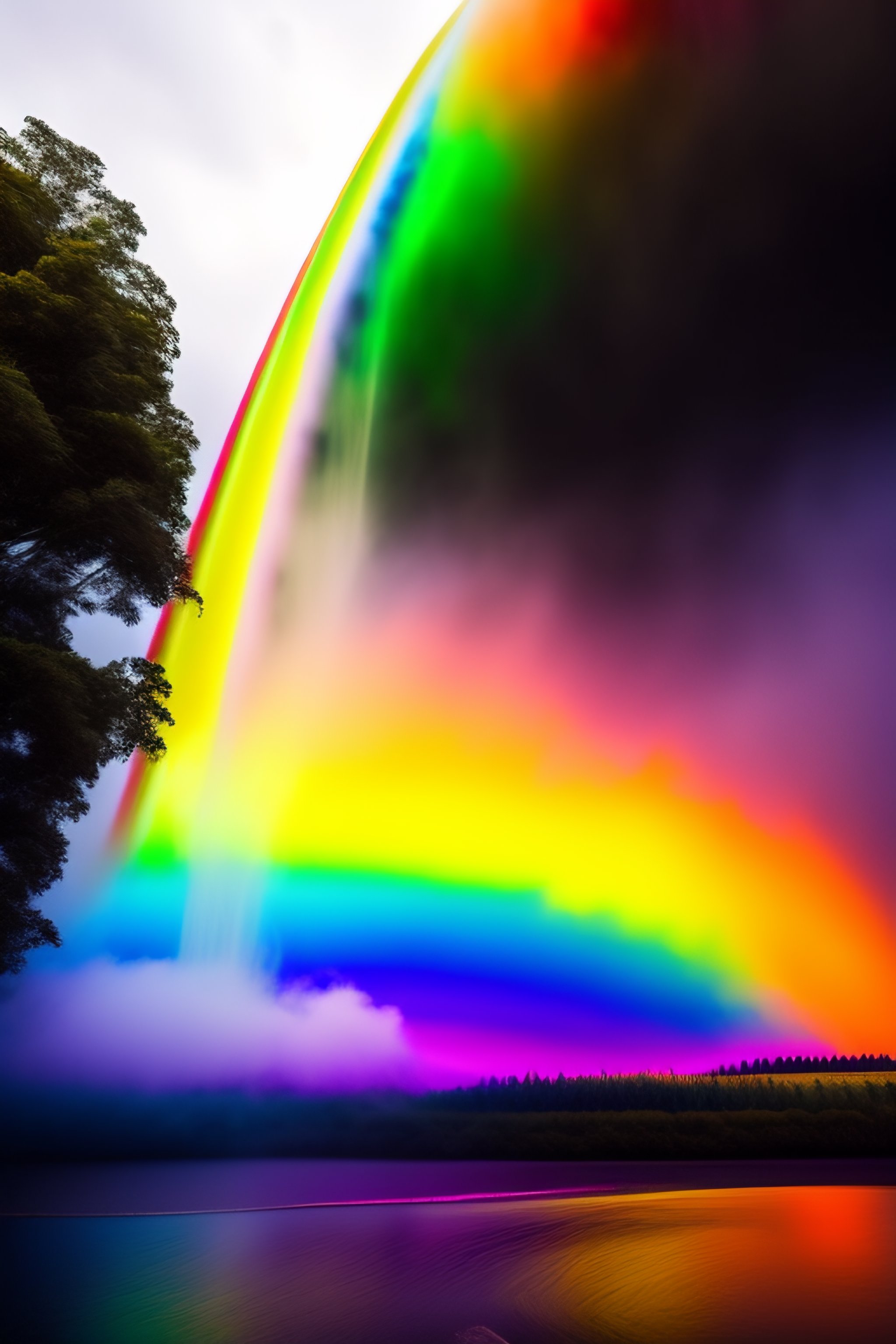 Lexica - Torrential rain in the form of a rainbow