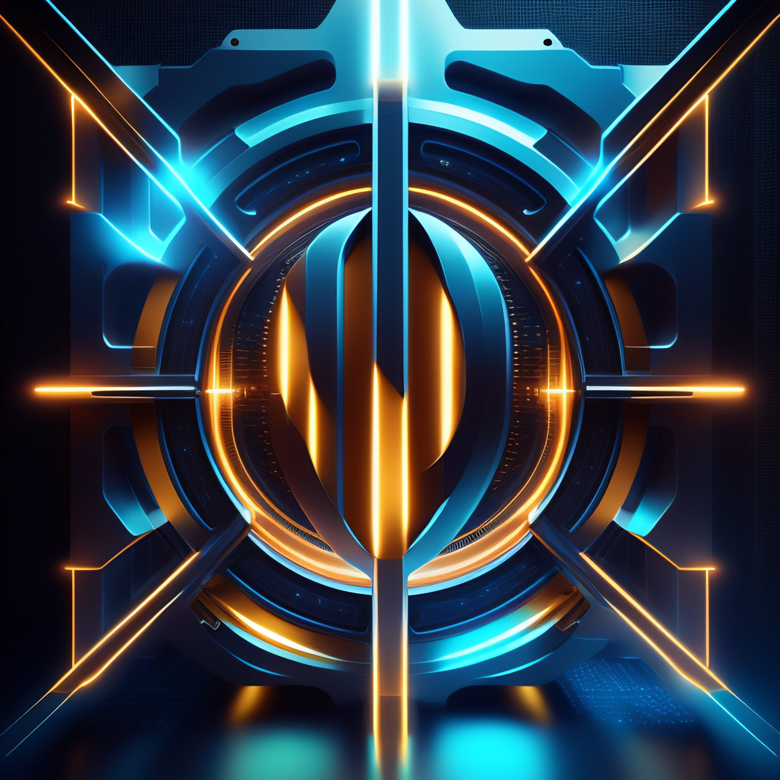 Lexica - Cybernetic, high tech SVG logo of a data-intensive platform ...