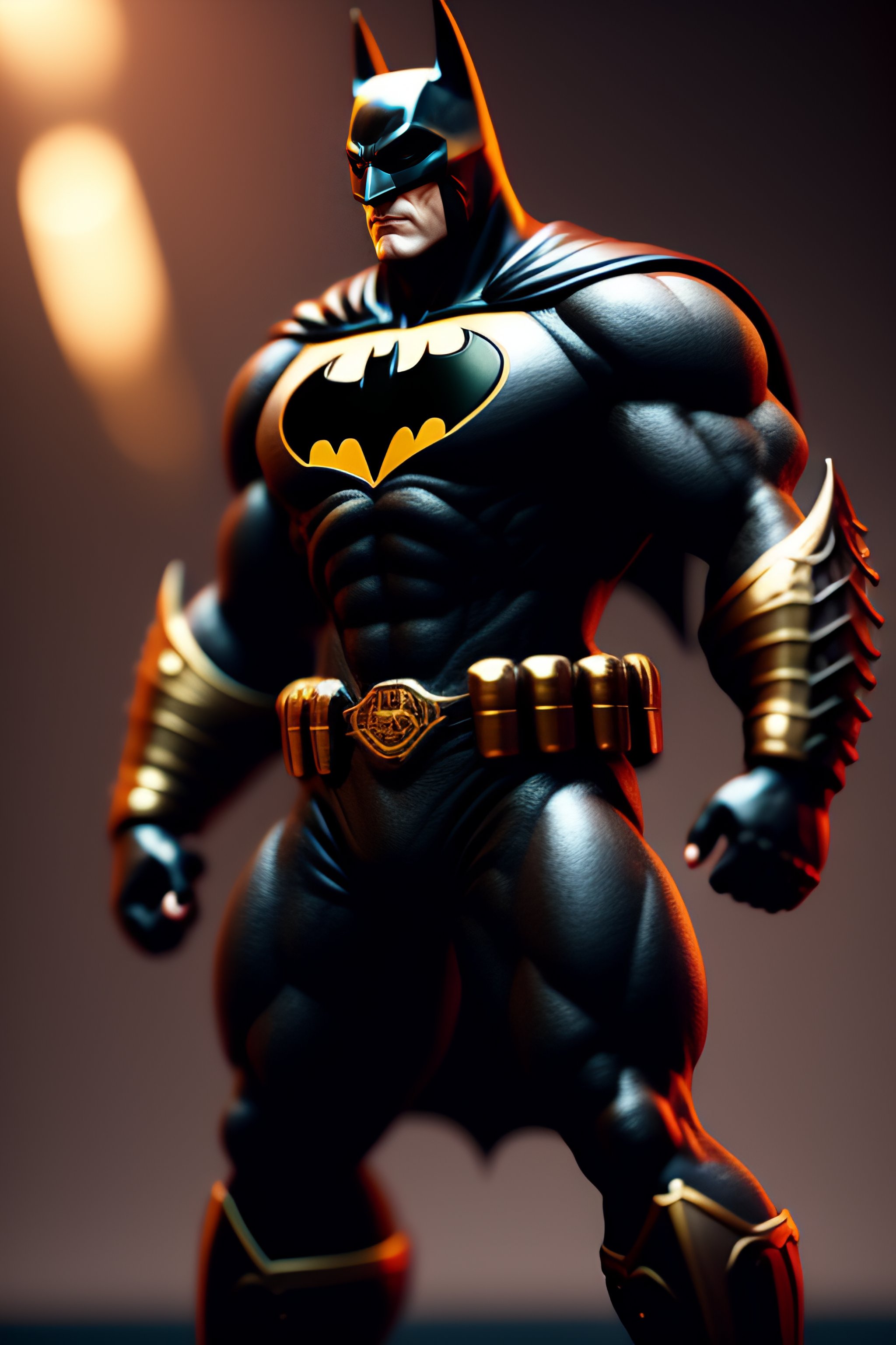 Lexica - Batman, highly detailed, complete body composition, fanart, 8k.