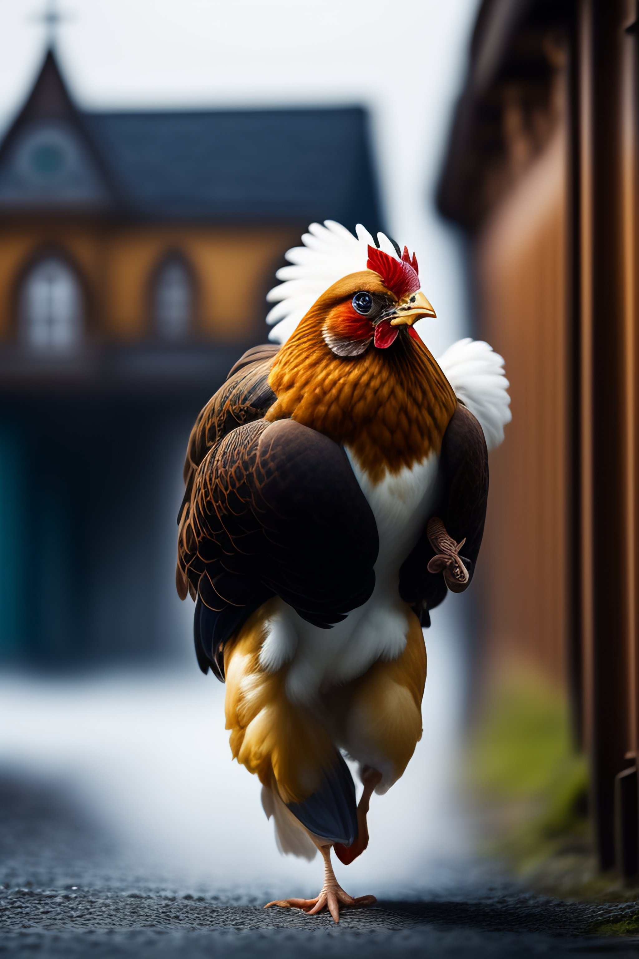 Lexica - Estonian thief is running away carrying a stolen chicken and ...