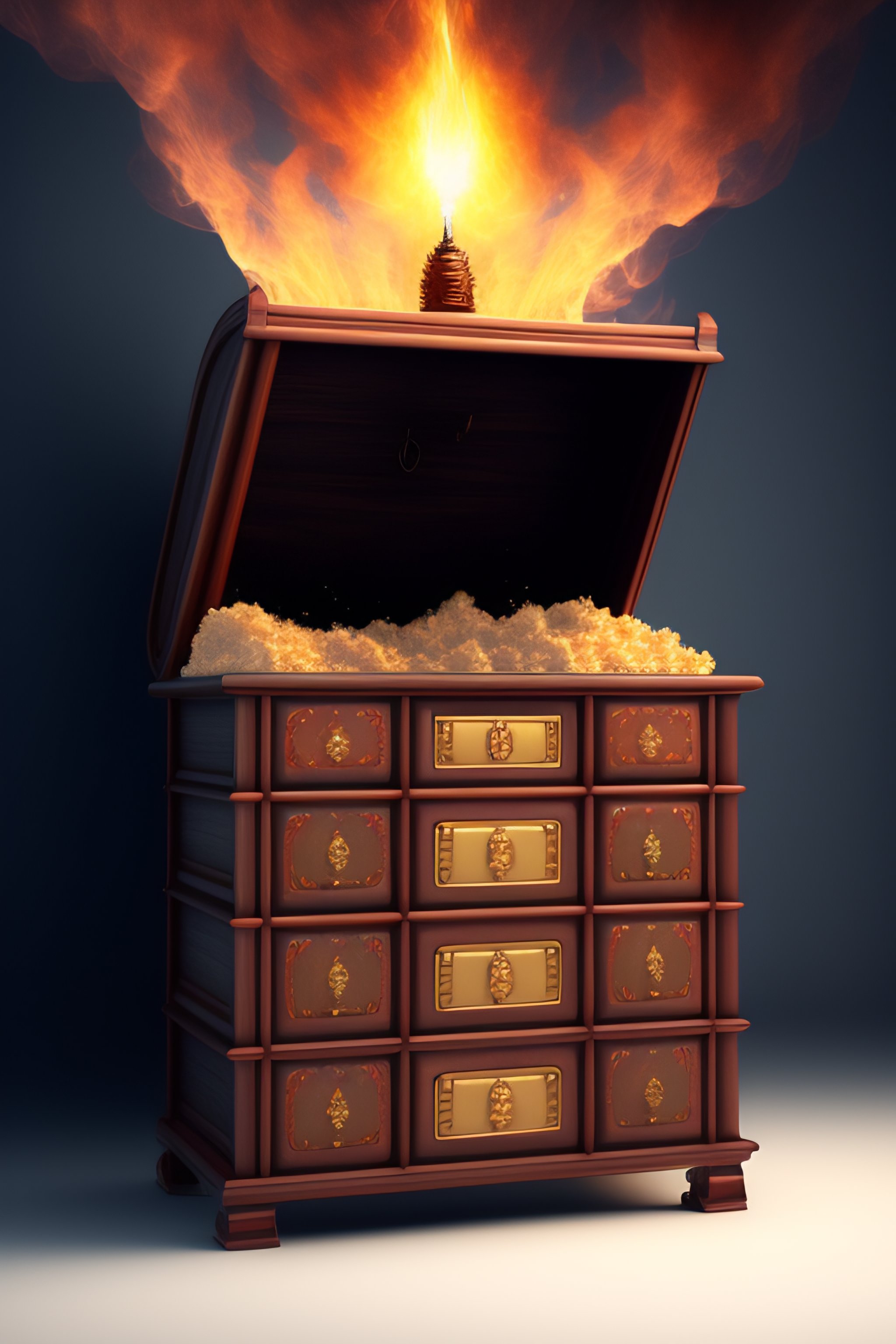 Lexica - Surreal dreams exploding out of an old wooden chest