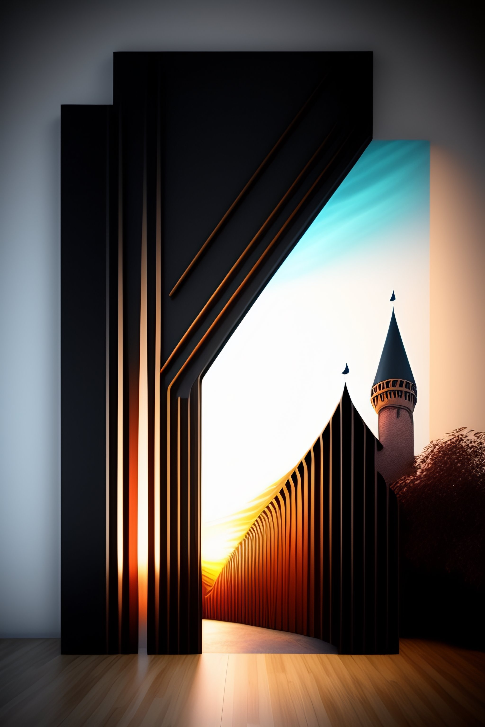 Lexica - Gothic abstract 3d wall art