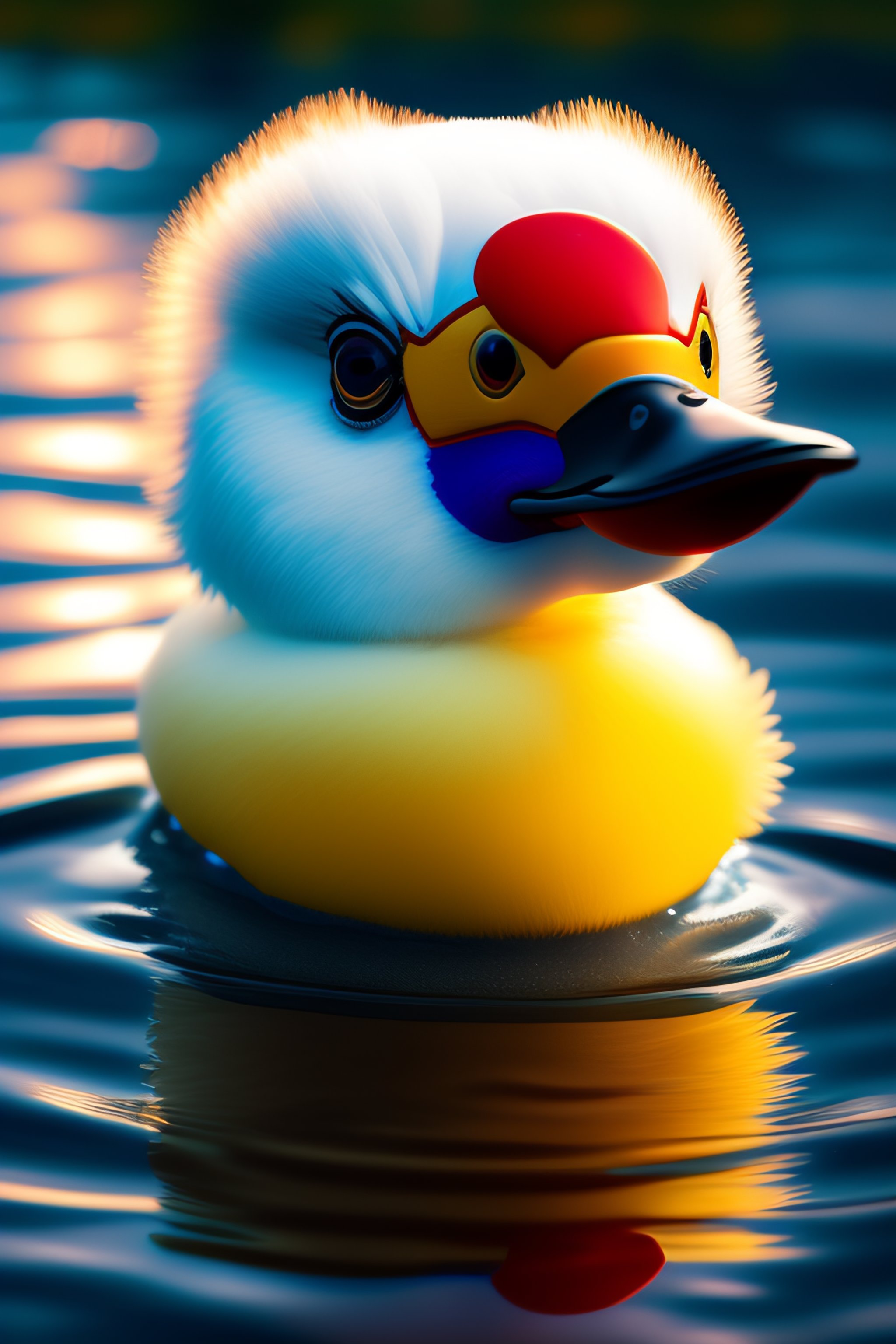 Lexica - Scary clown duck