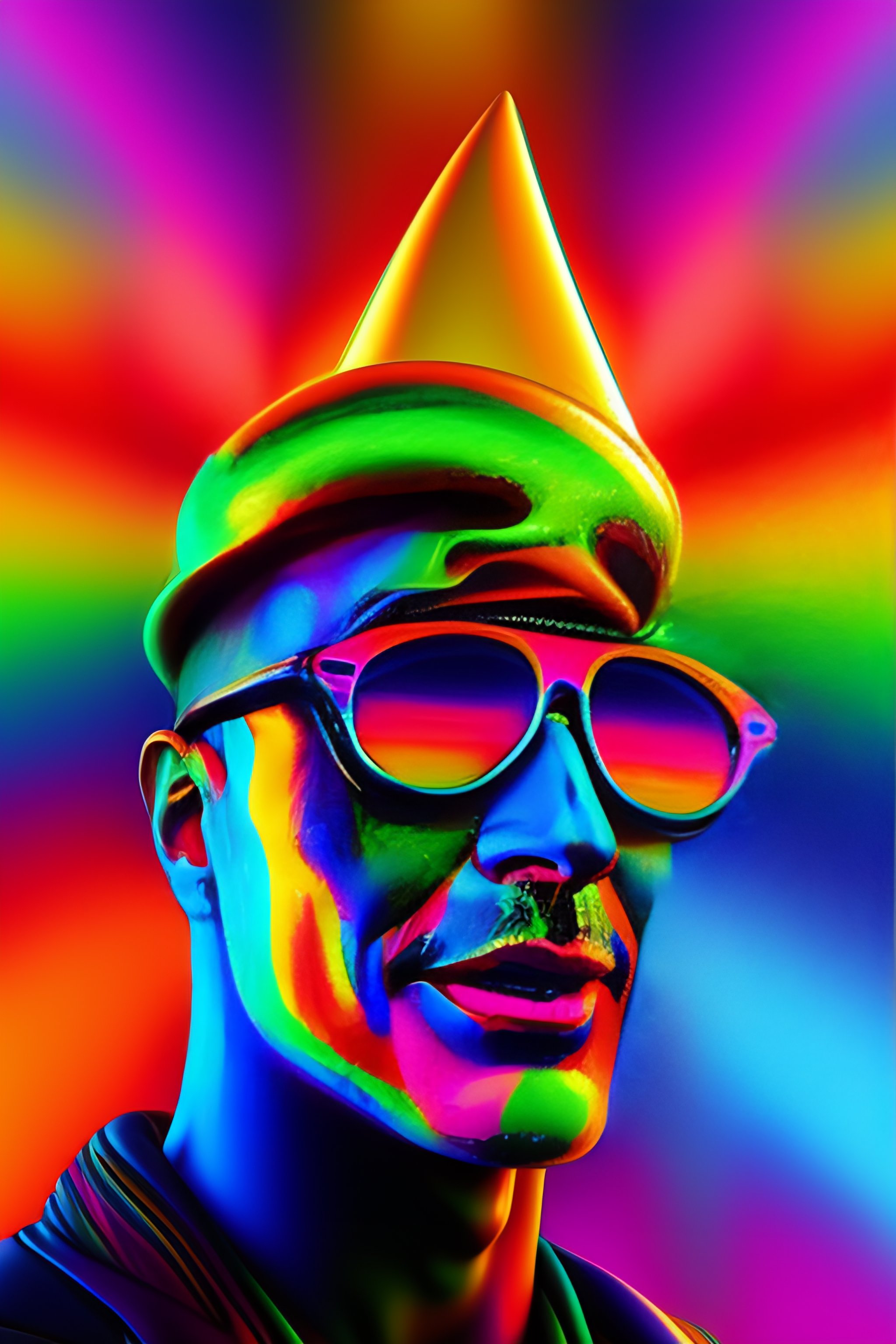 Lexica - LSD Cartoon sketch Man on Acid metling efects,4D vision,trippy ...