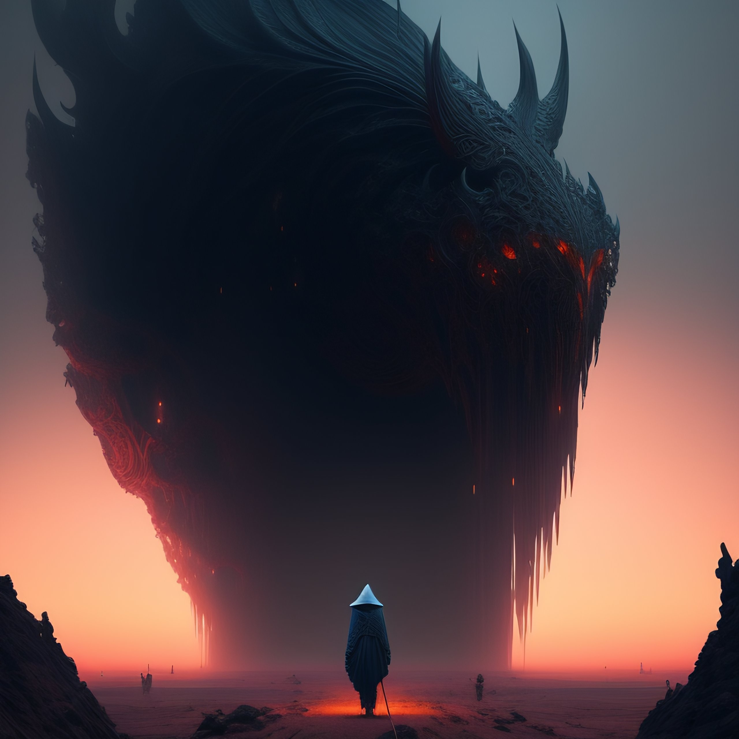 Lexica - A feeling of dread, the personification of evil, a cloaked ...