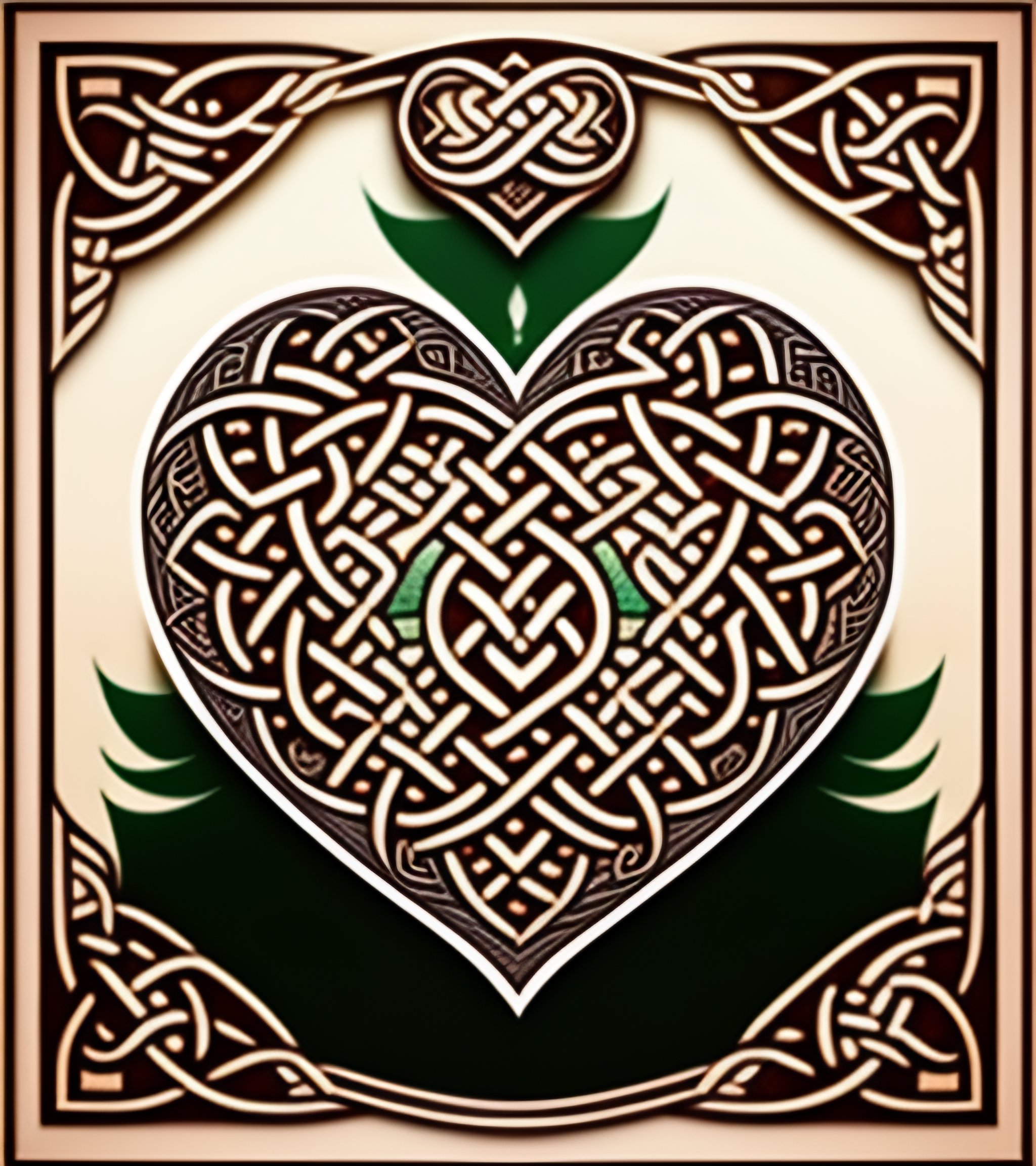 Lexica - Heart intertwined elfish, Celtic knots, symmetrical an ...
