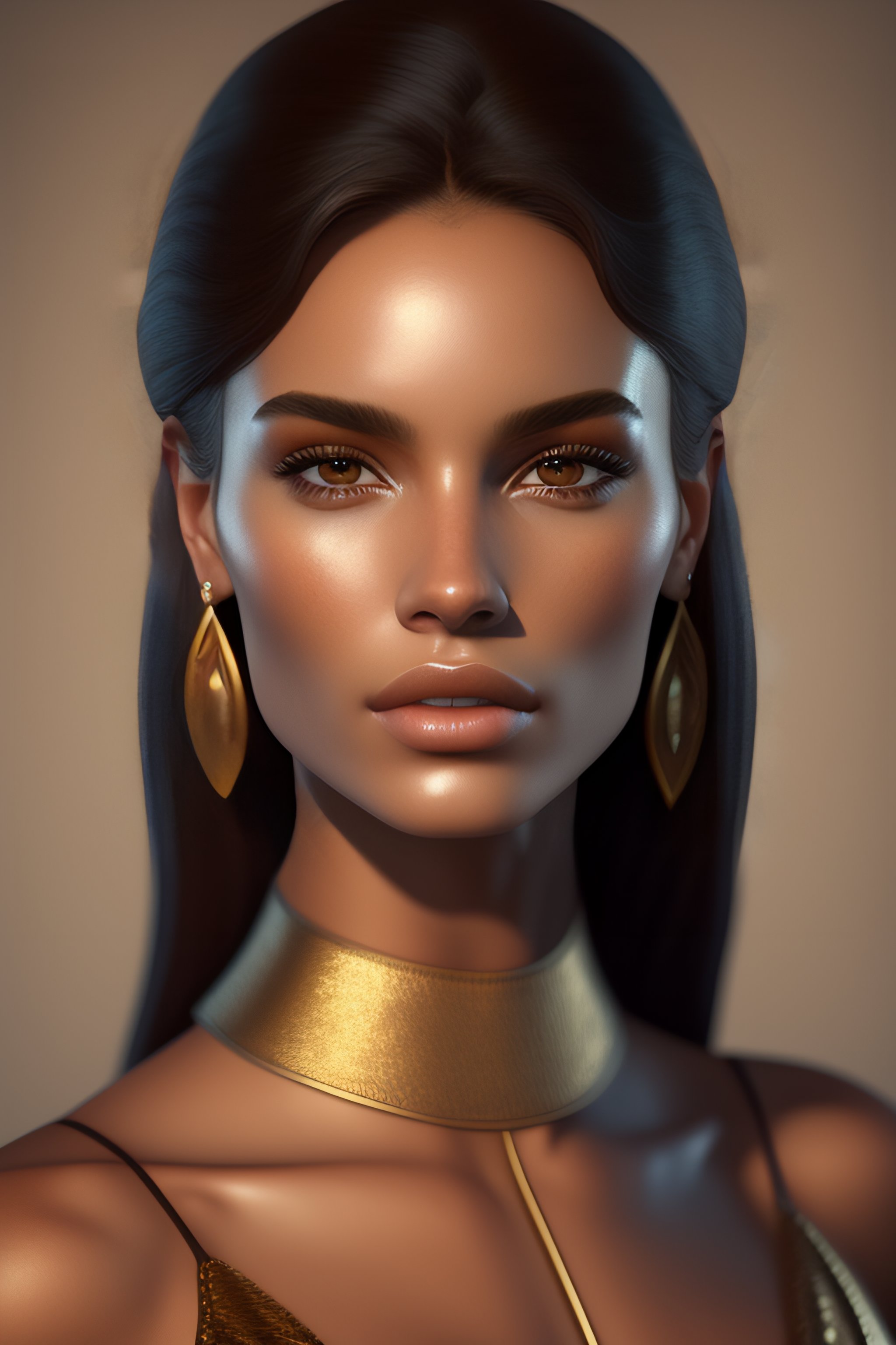 Lexica - Portrait of a gorgeous young woman, latina face, illustration ...
