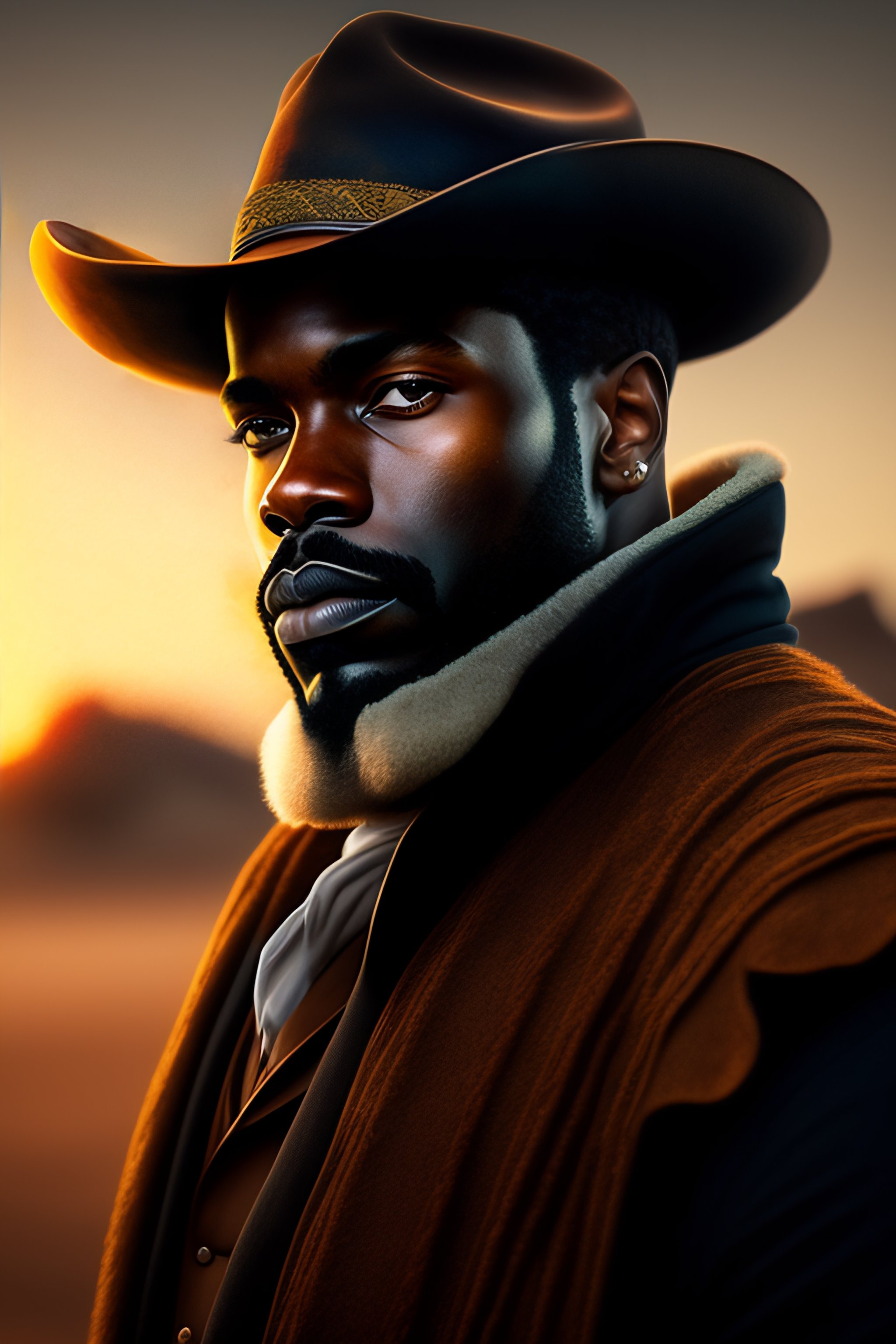 Lexica - African, arthur morgan, portrait