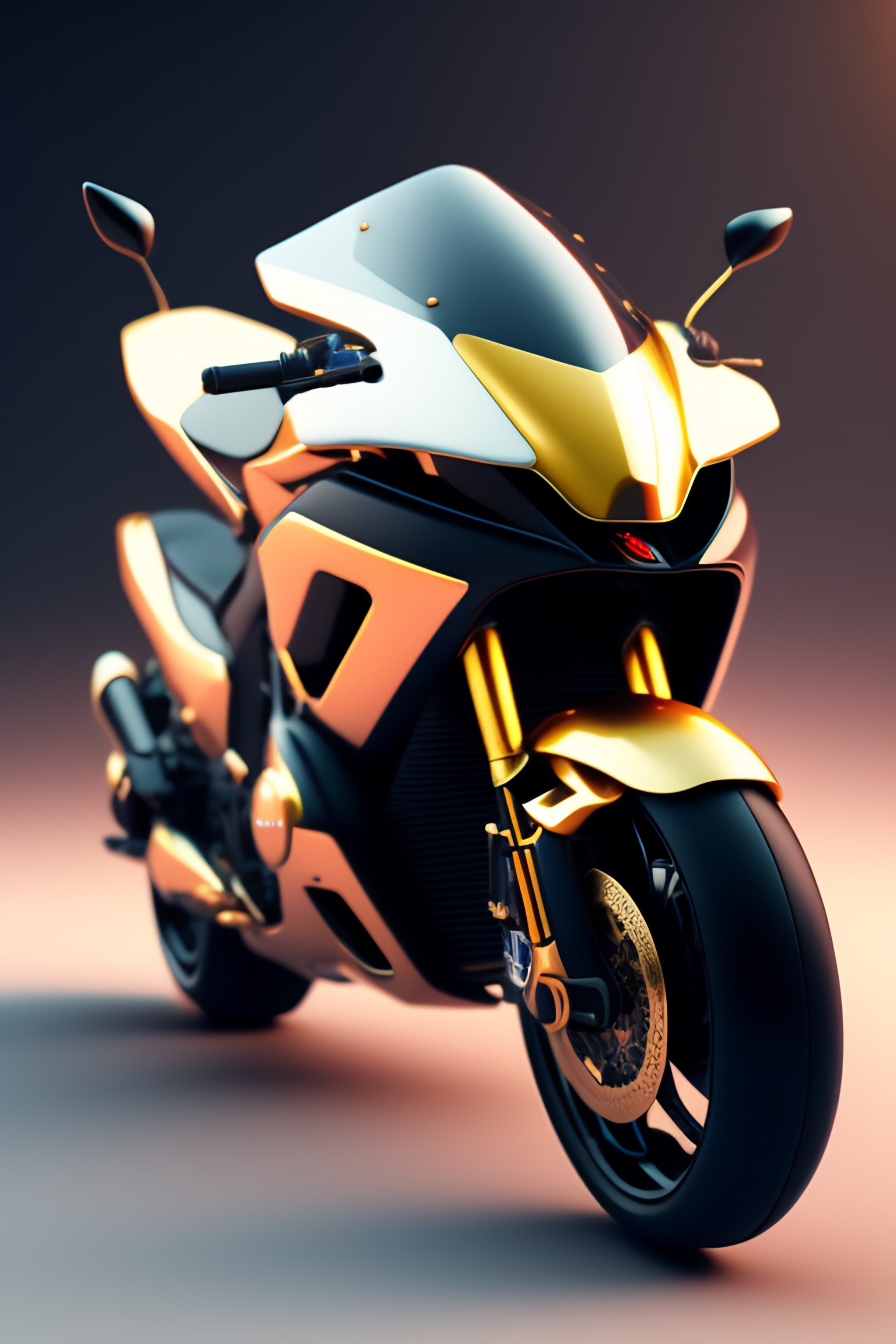 Lexica - 3 d, futuristic, gunpla motorcycle, mesh gradient, clean ...