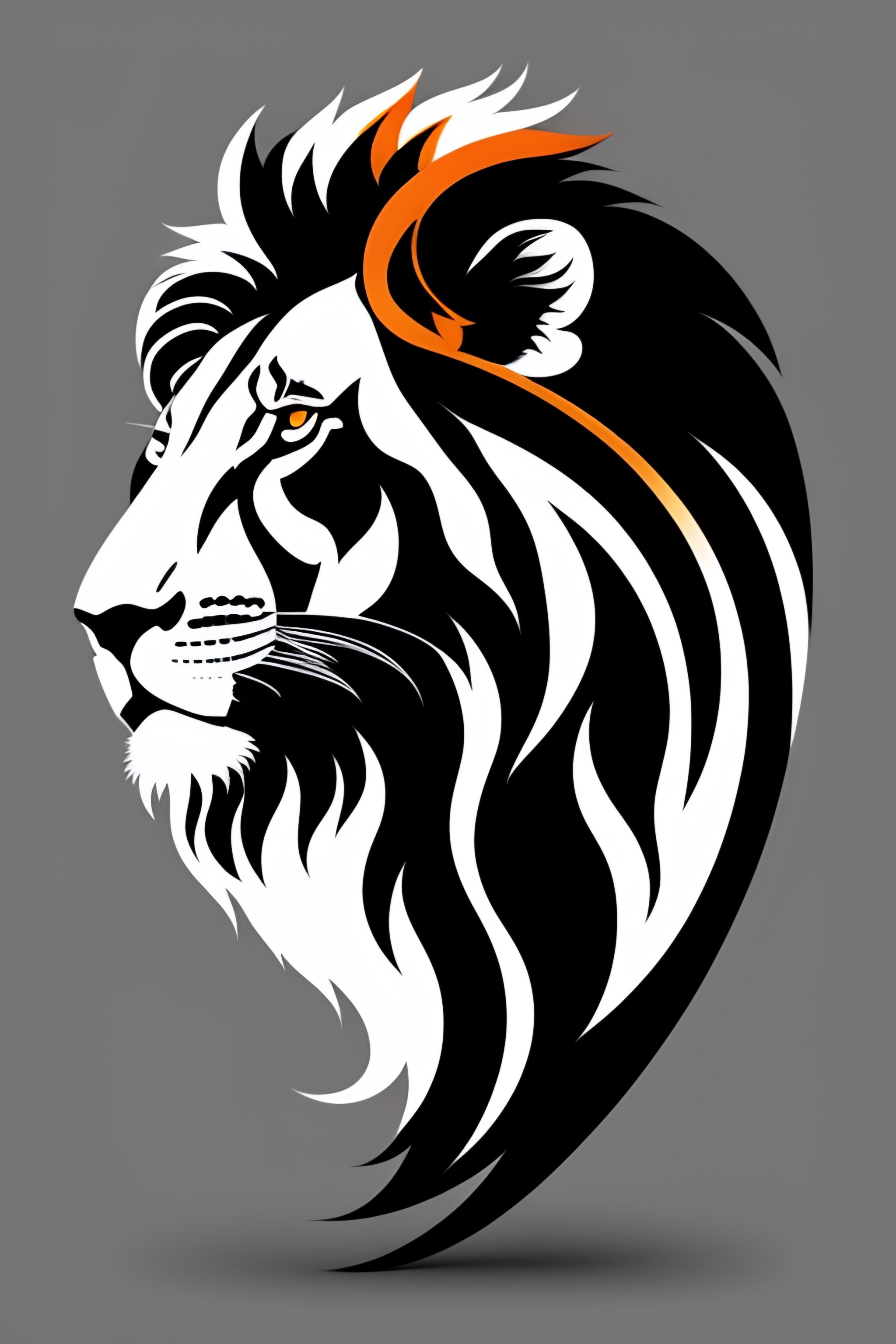 Lexica - Abstract lion logo, geometric lion logo, abstract, abstract ...