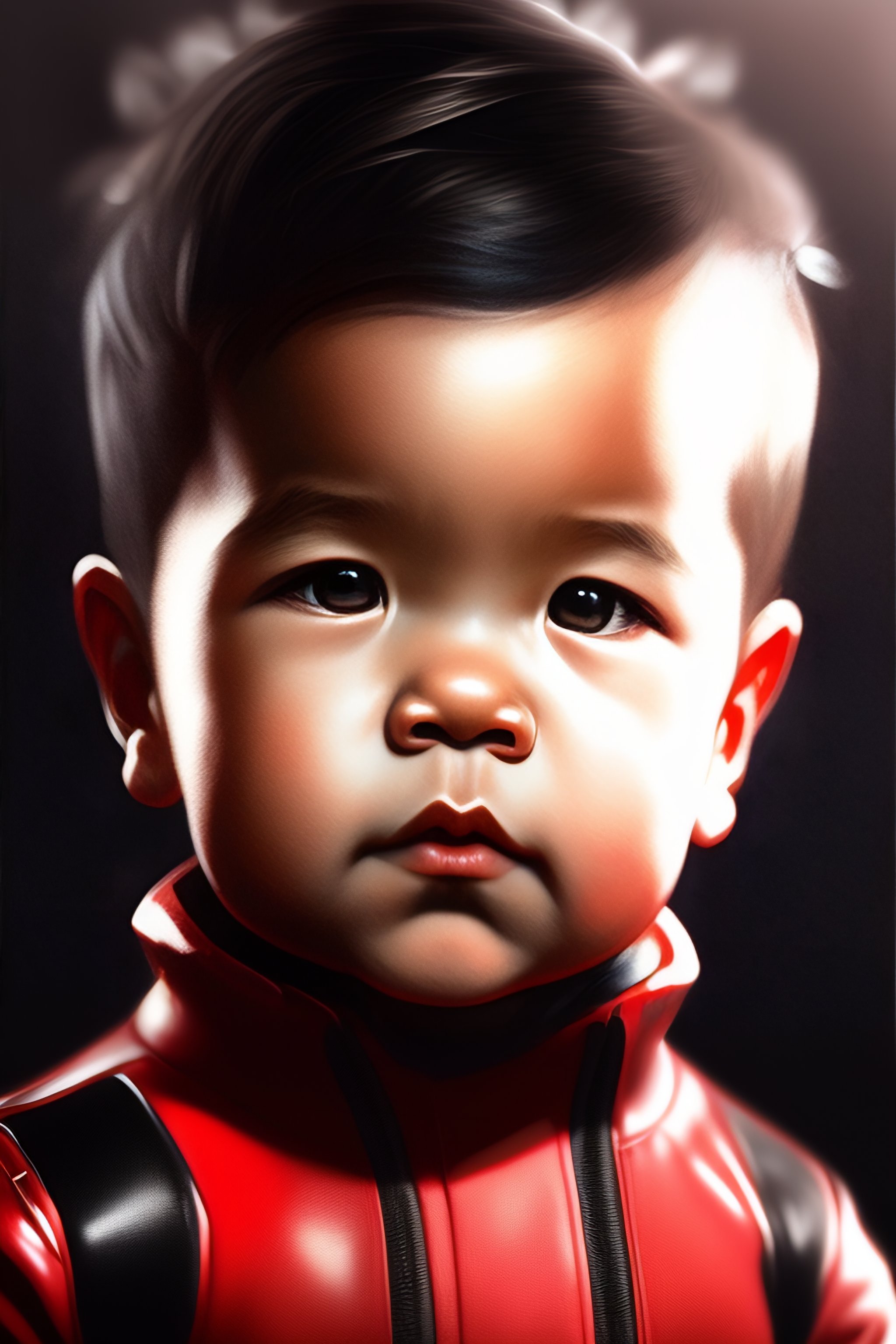 Lexica - Highly detailed portrait of baby cyborg arnold schwarzenegger ...