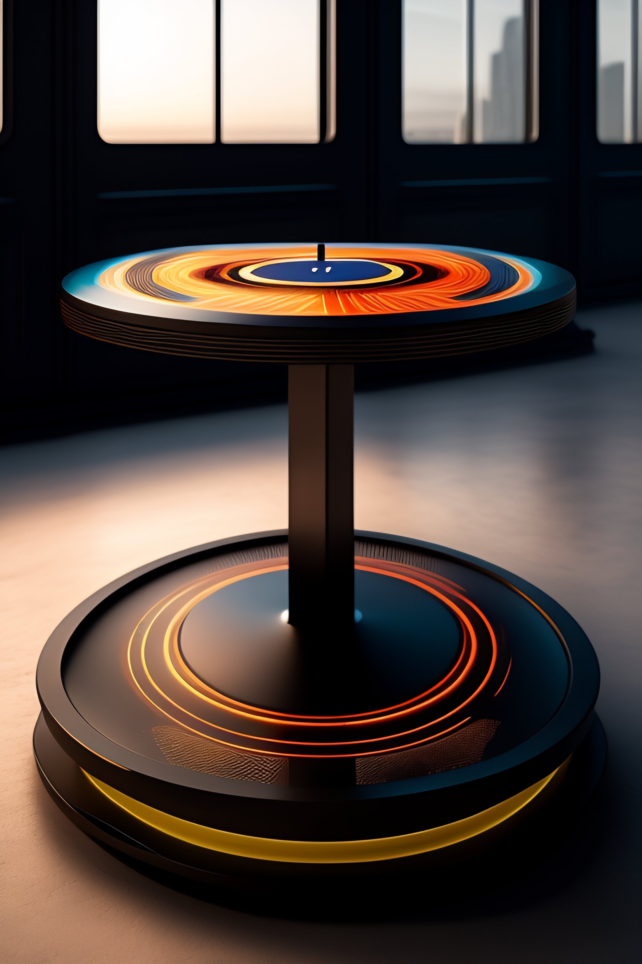 Lexica - Dj, table, disc, cyberpunk, style john di maio