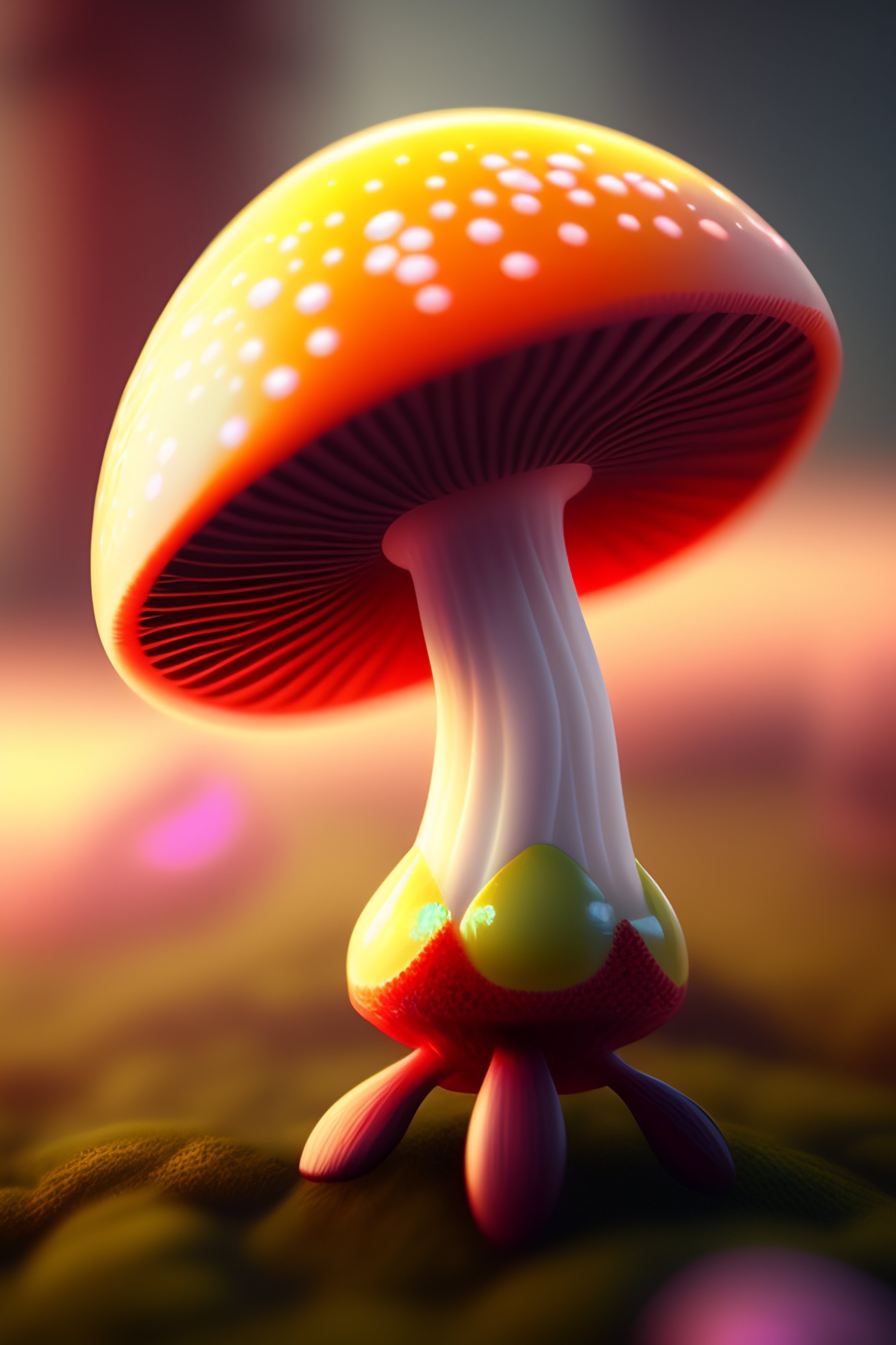 Lexica - Enchanted mushroom, creature design, unreal engine, artstation ...
