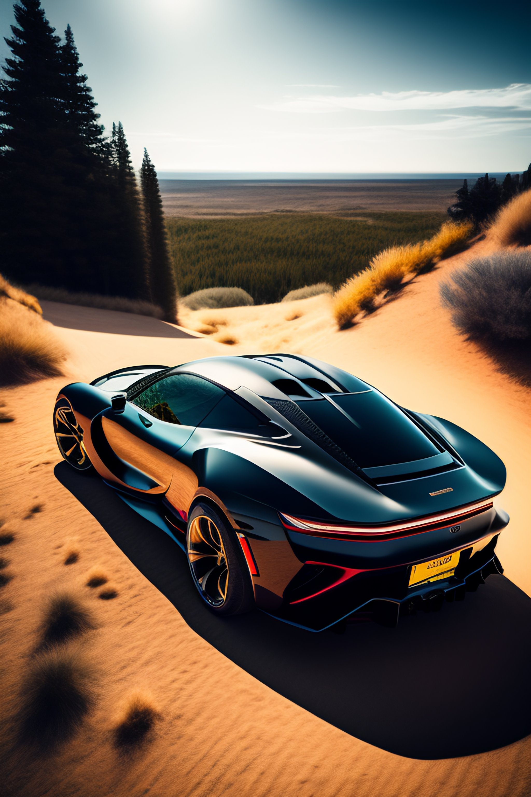 Lexica - Car from behind