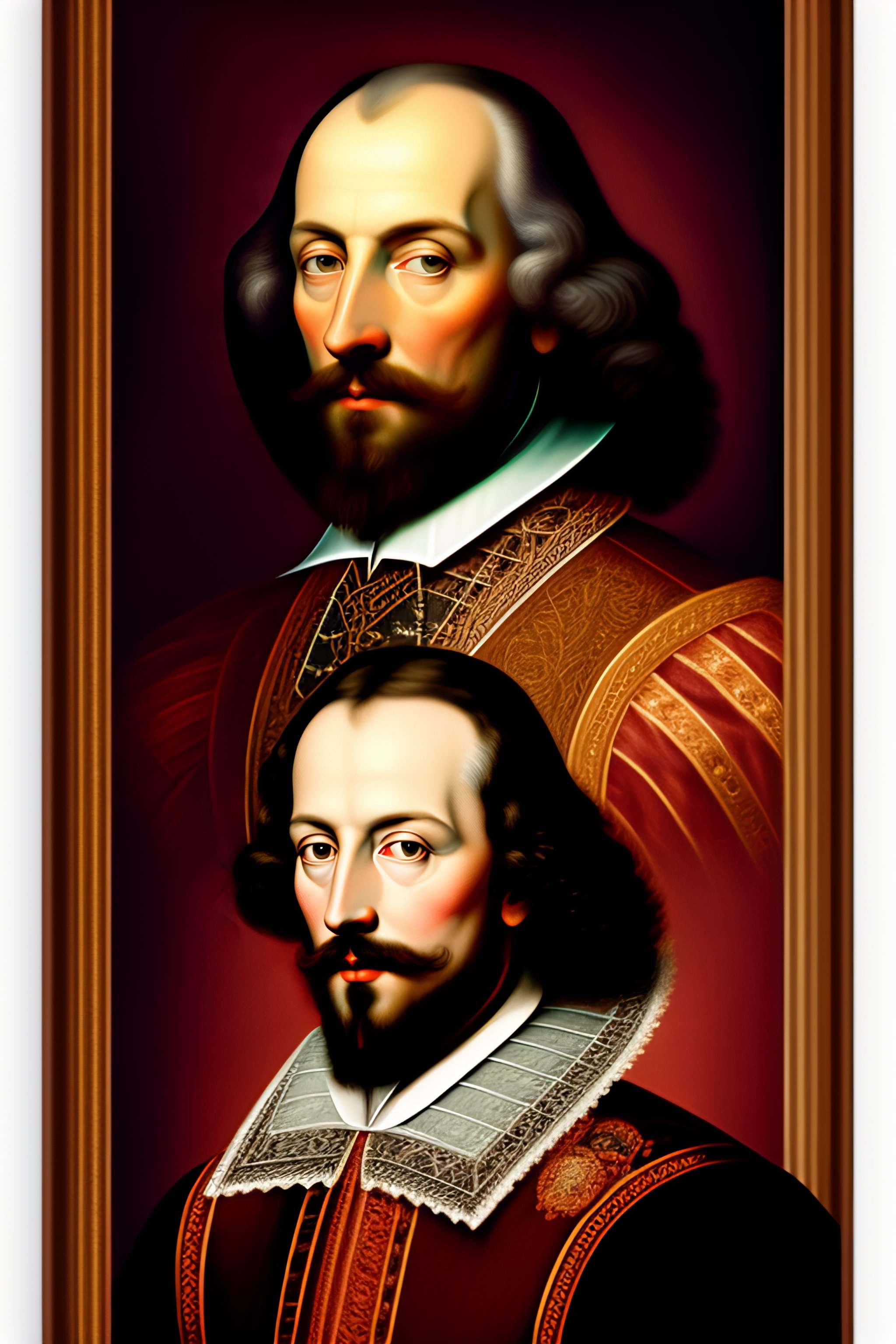 Lexica - Colorize the portrait of William Shakespeare from The First Folio.