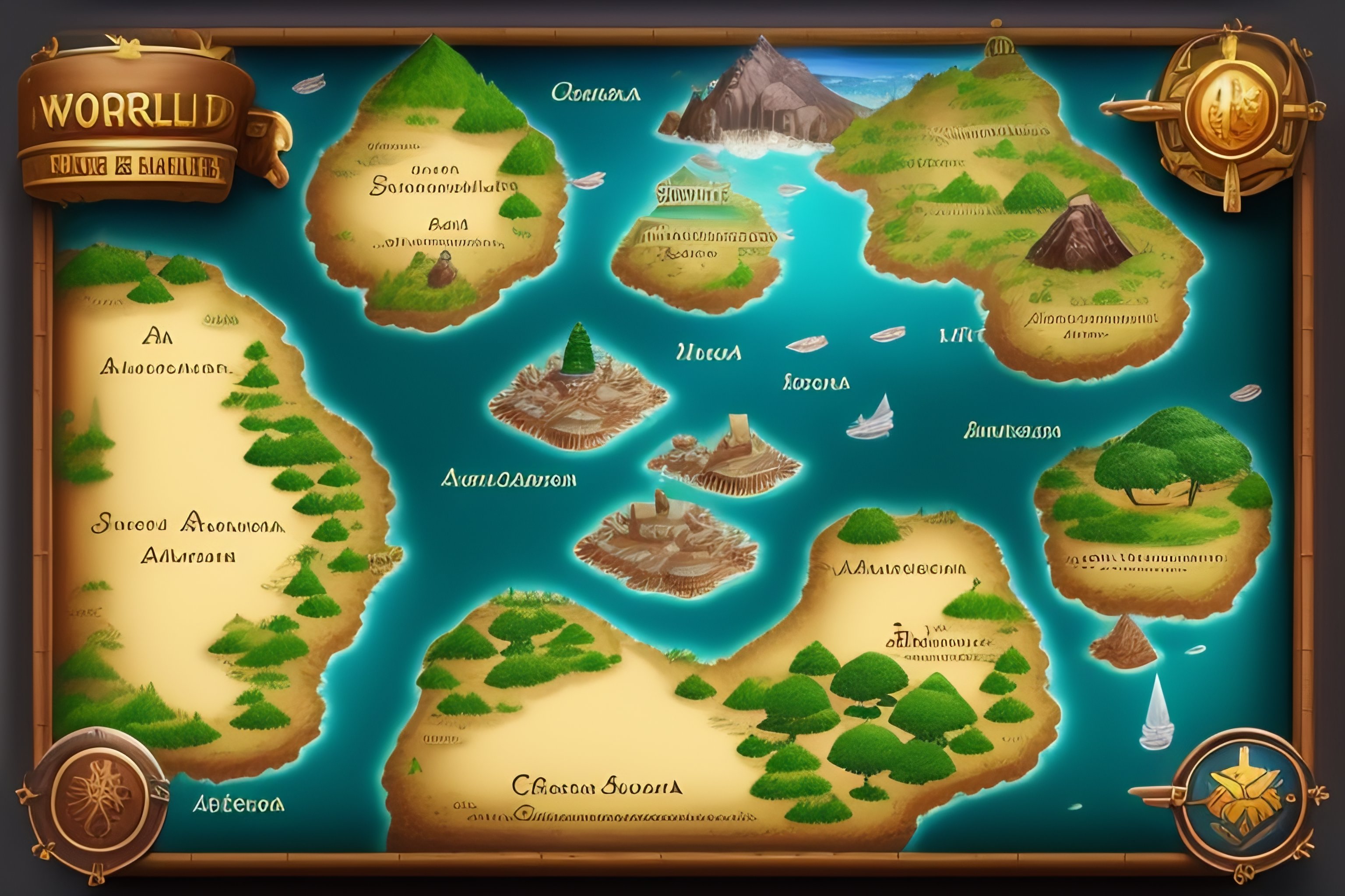 Lexica - World map rpg with african scenery