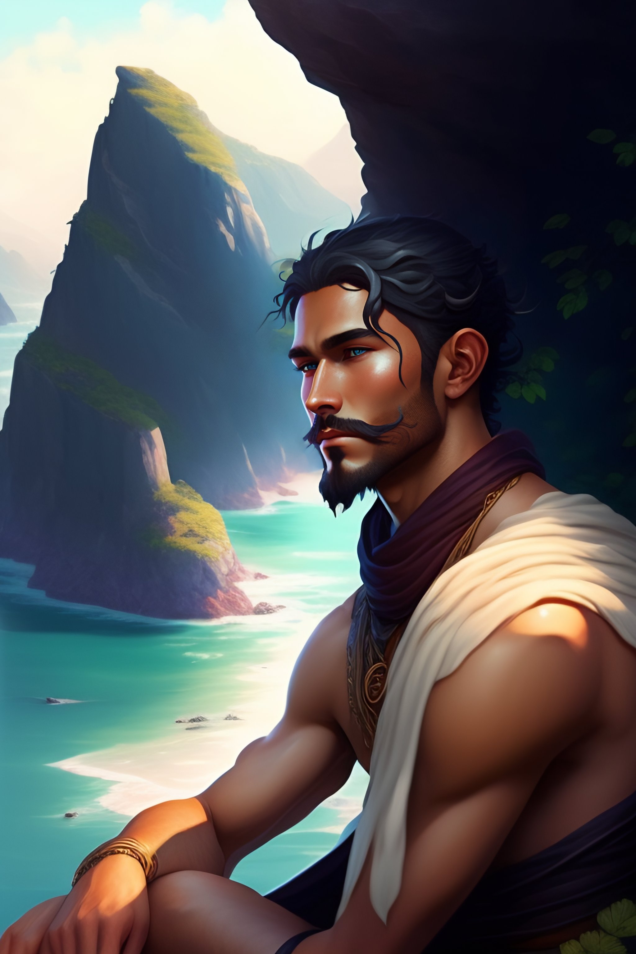 Lexica - Ancient roman man poor vagabond man at the top edge of a cliff ...