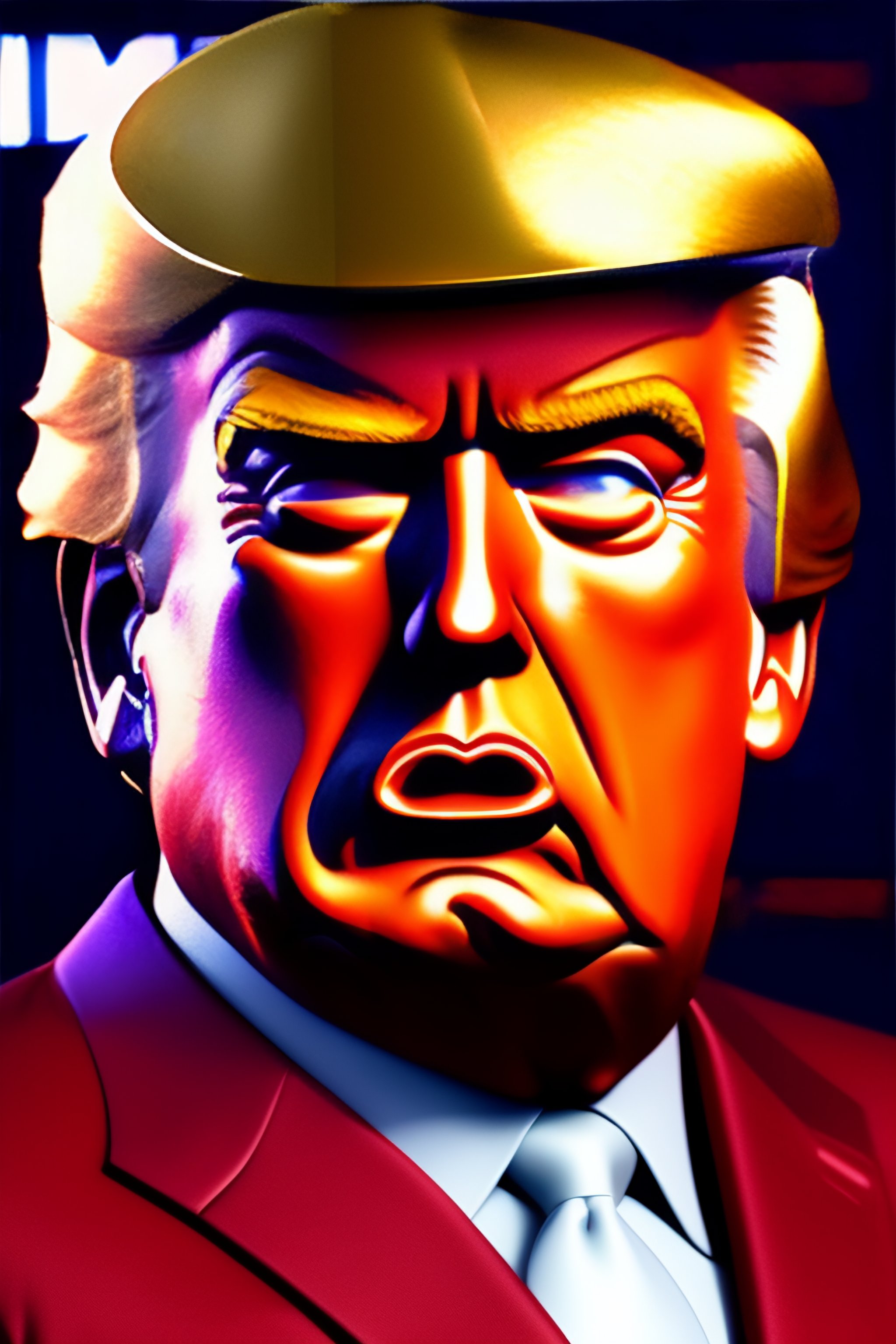 Lexica - Meme, Donald trump cartoon, Pixar style animation, mutated ...