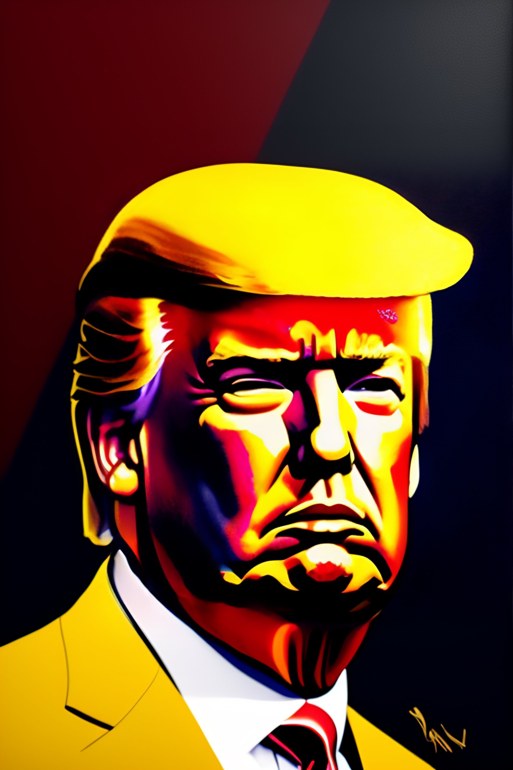 Lexica - A painting of donald trump