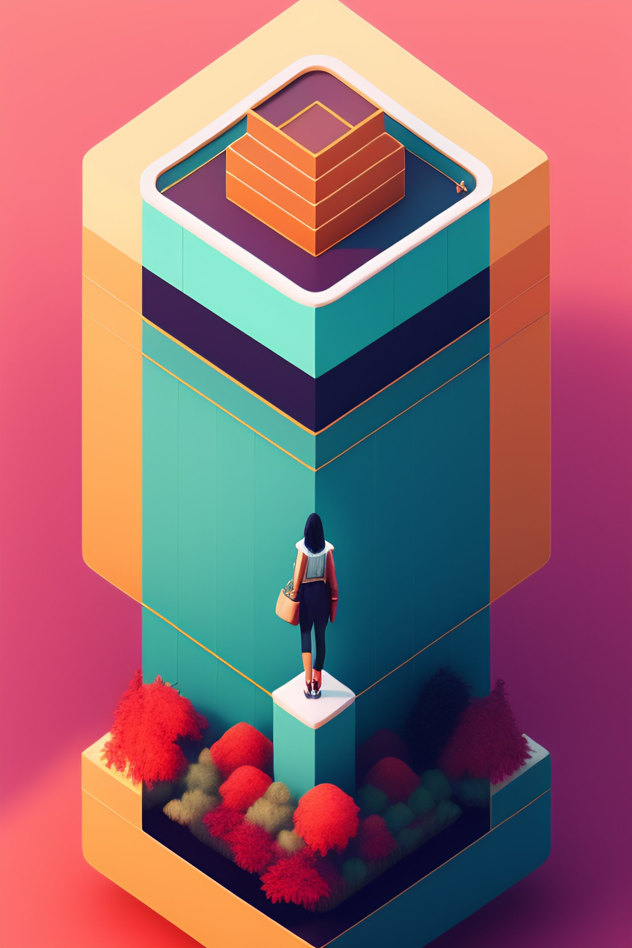 Lexica - Isometric japanese city, volumetrics, 3d render, octane render, trending on artstation ...