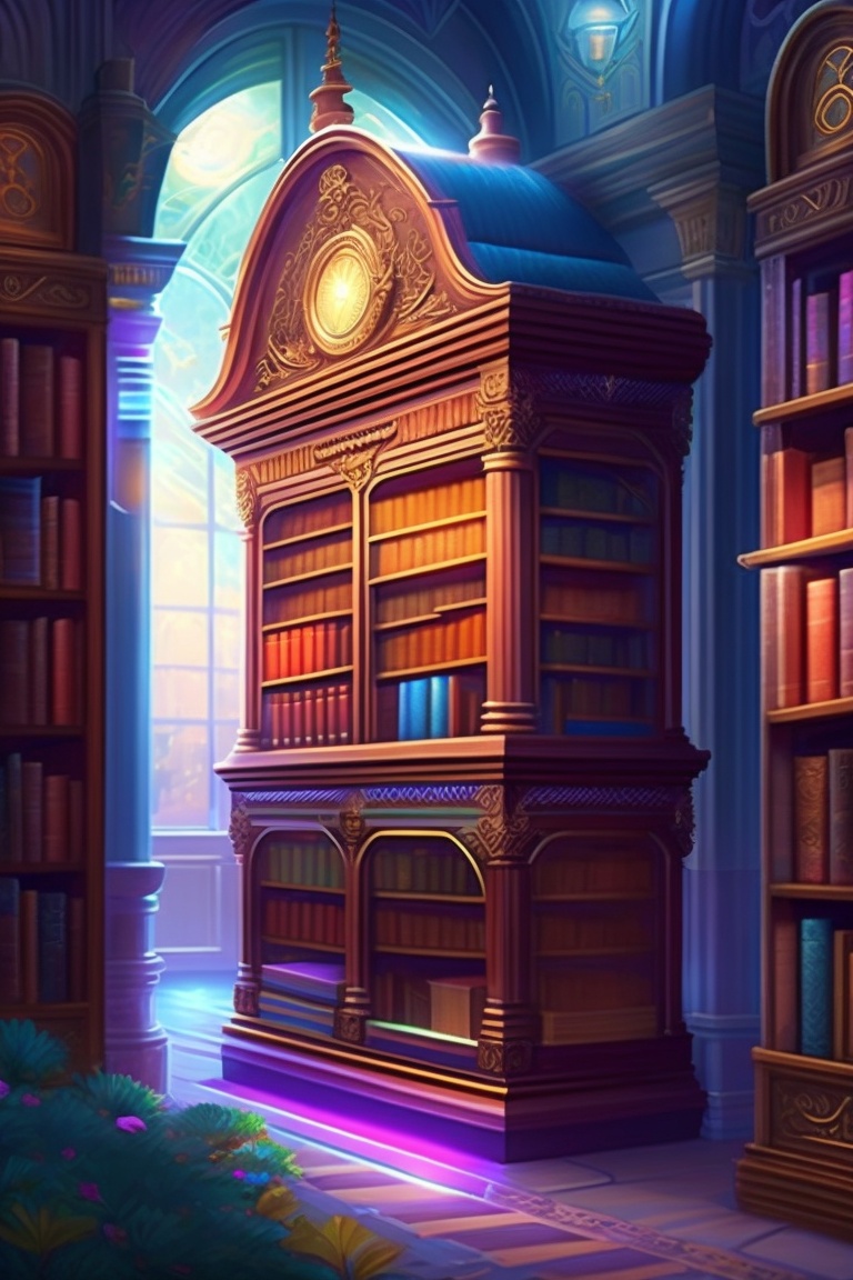 Lexica - The Enchanted Library: A dusty old library holds a secret ...