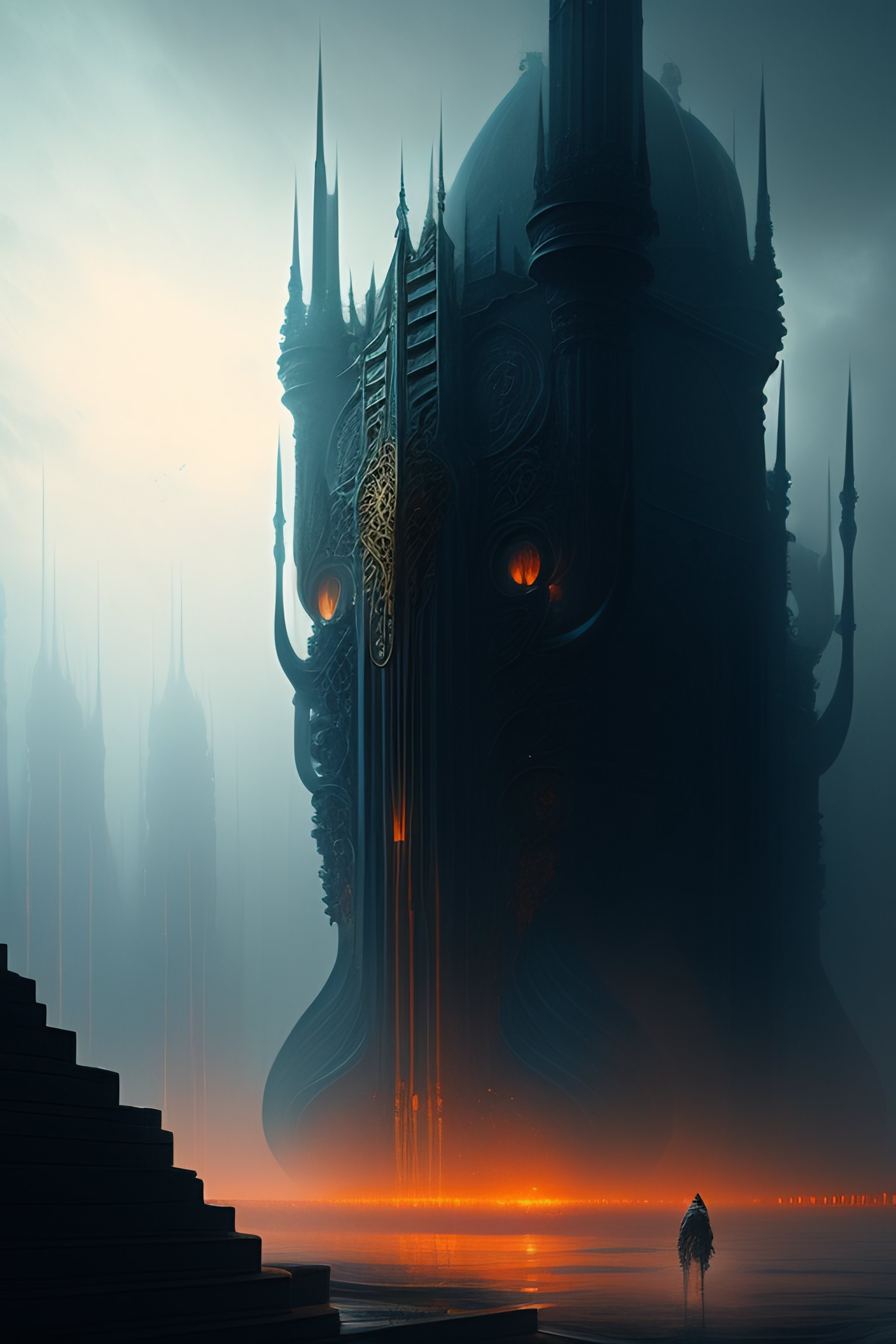 Lexica - The bane, horror art by beksinski and szukalski and giger and ...