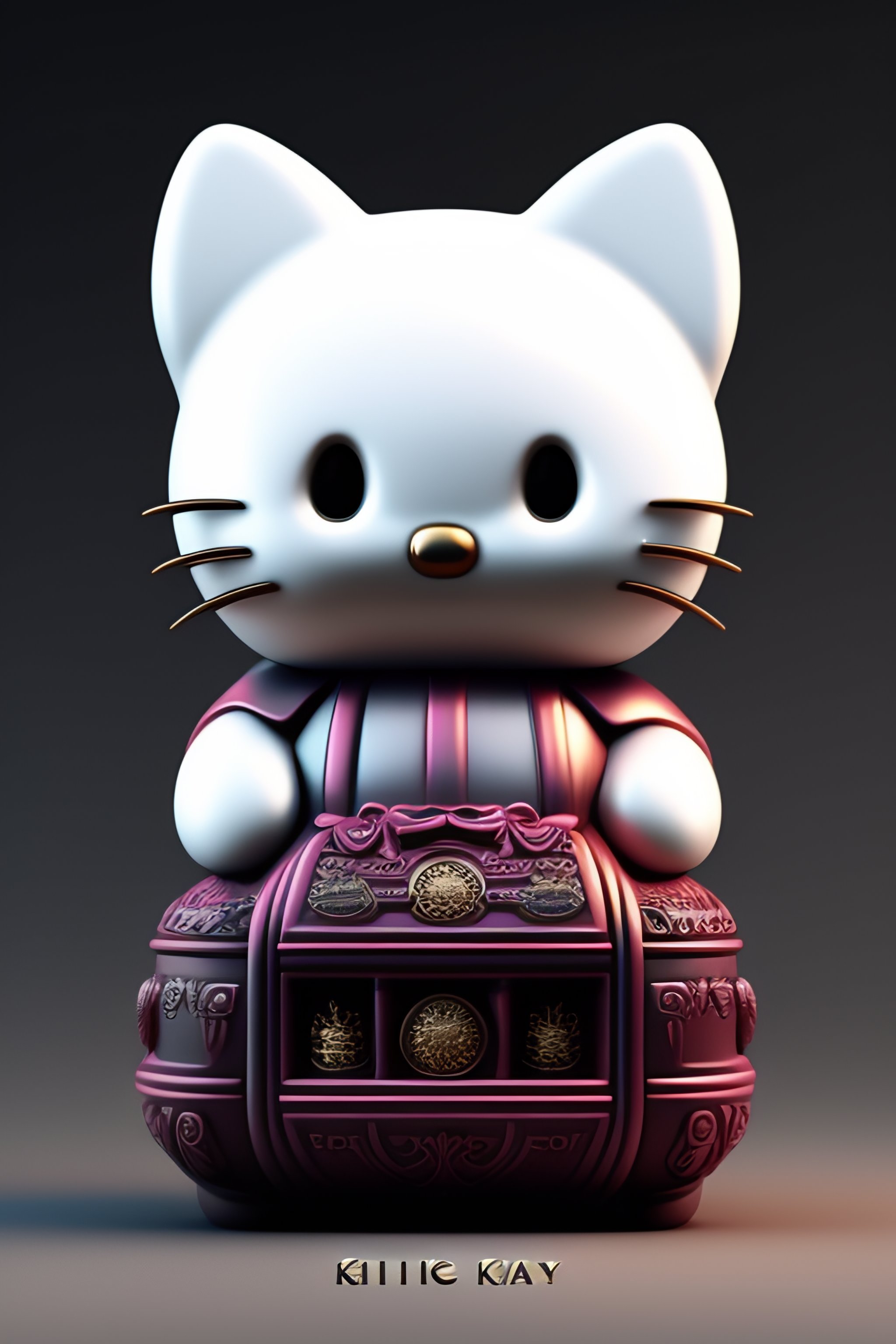 Lexica - Hello kitty in the style of hr giger