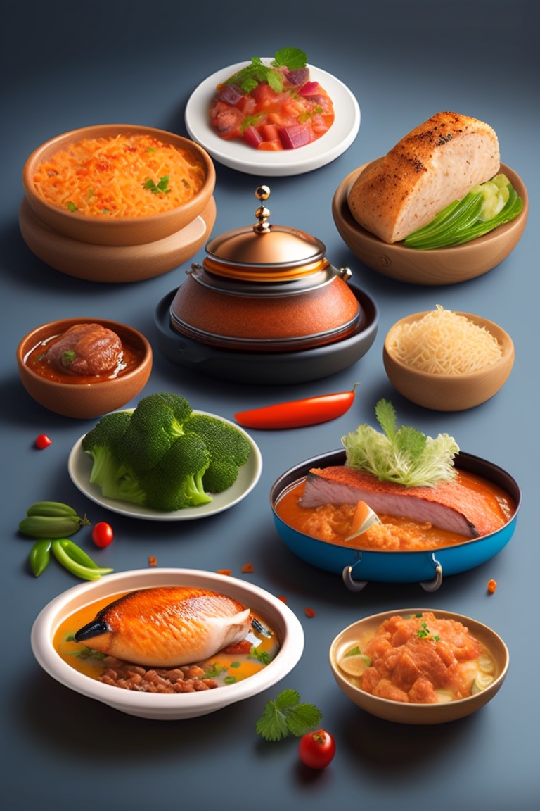 Lexica - A big dish of all food types, meats, chicken, fish and so on.