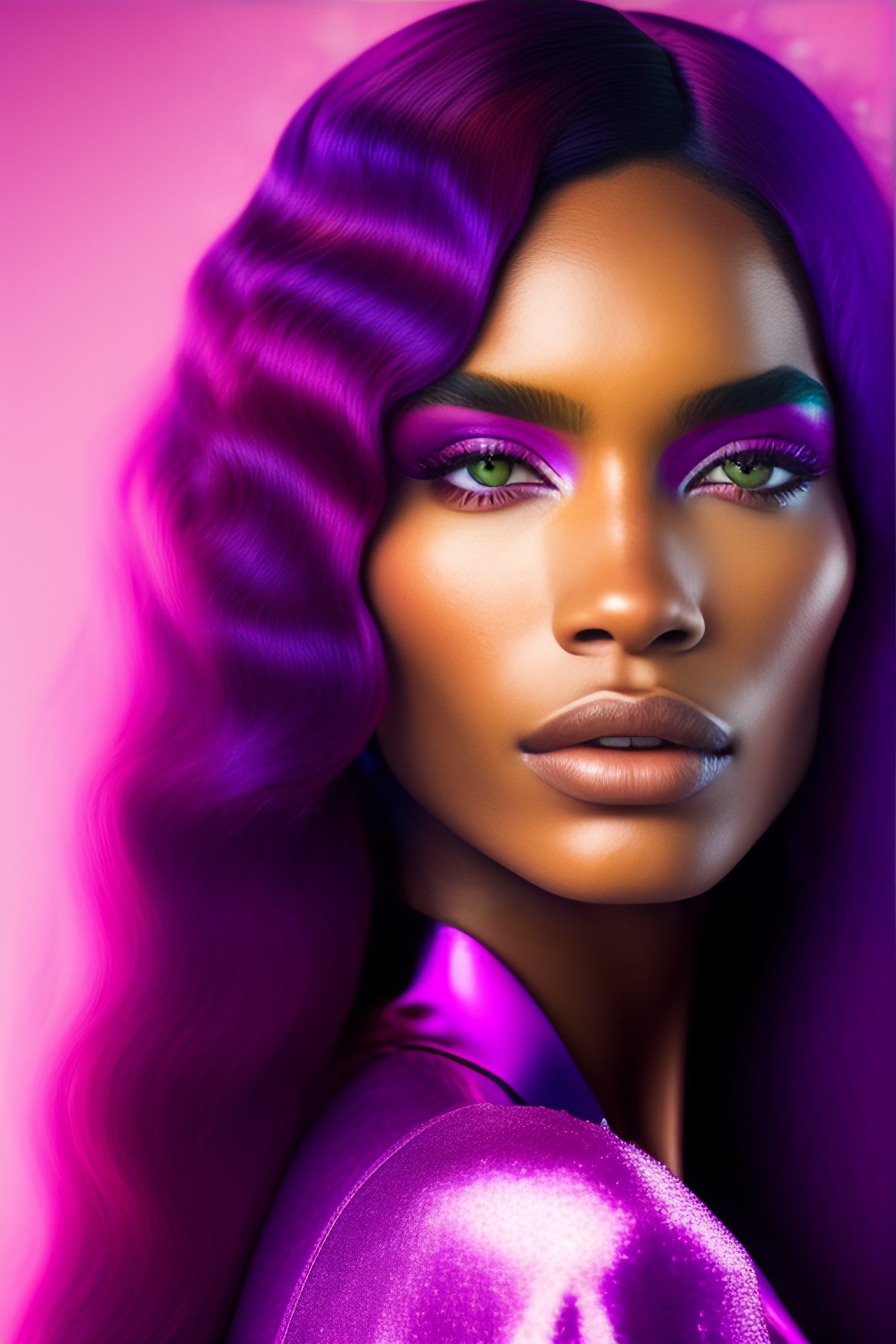 Lexica - A photo close-up of a beautiful long haired woman with light ...