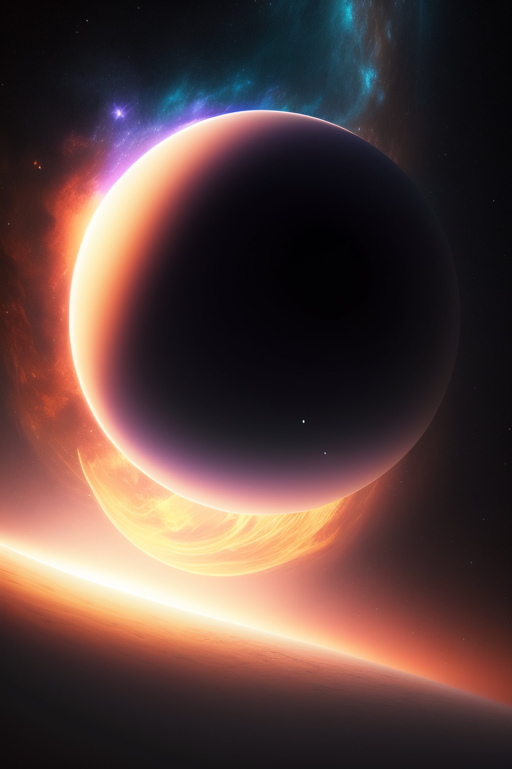 Lexica - Orb in space , 4K, photorealistic